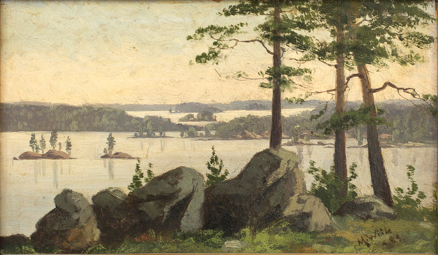 MARIA WIIK, oil on panel, signed 1889. - Bukowskis