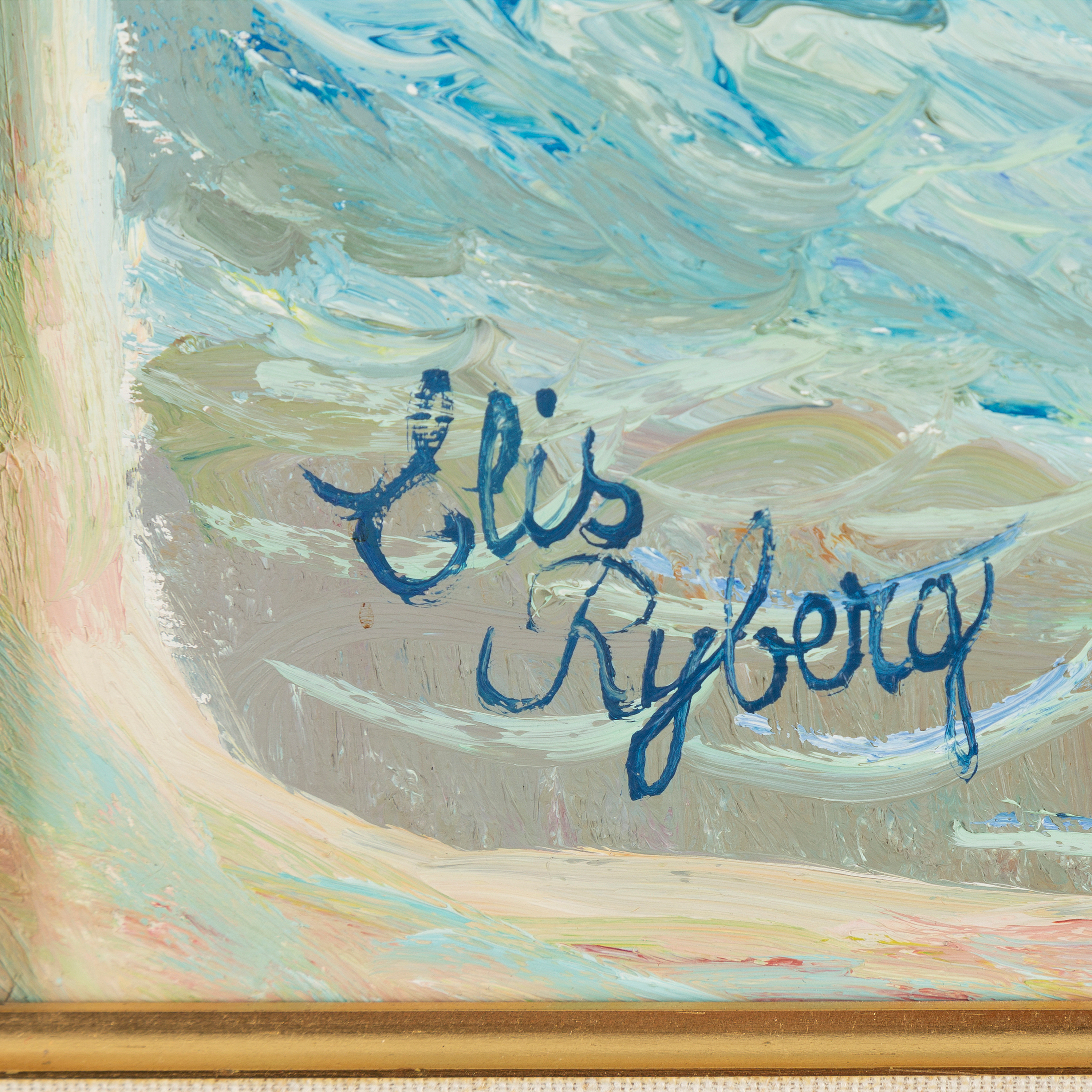 ELIS RYBERG, olja på pannå, signerad. - Bukowskis