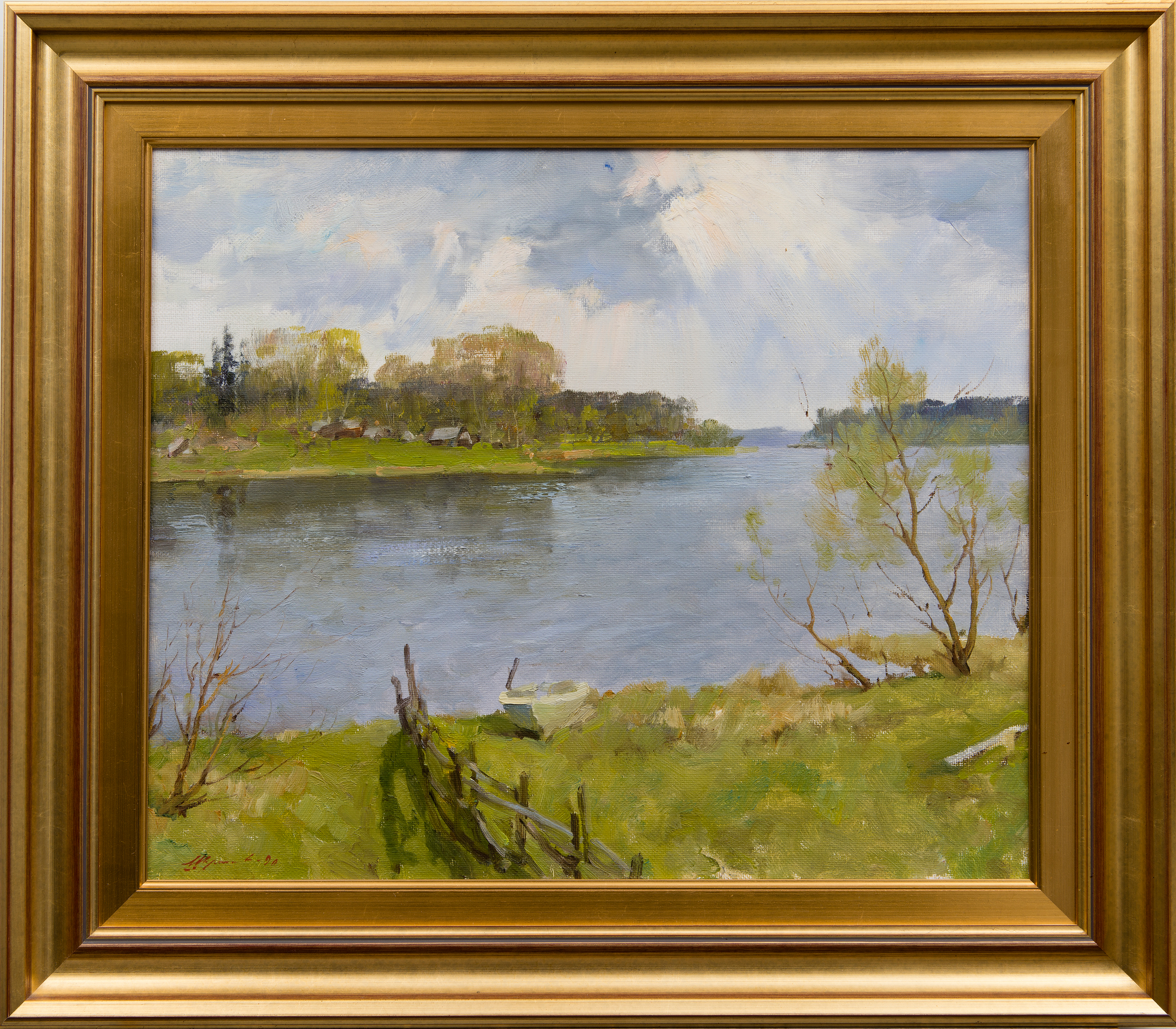 VYACHESLAV FEDOROVICH SHUMILOV, oil on canvas, signed and dated -90 ...