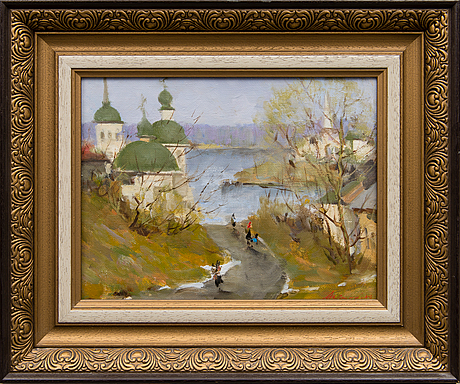 VYACHESLAV FEDOROVICH SHUMILOV, öljy kankaalle, signeerattu. - Bukowskis