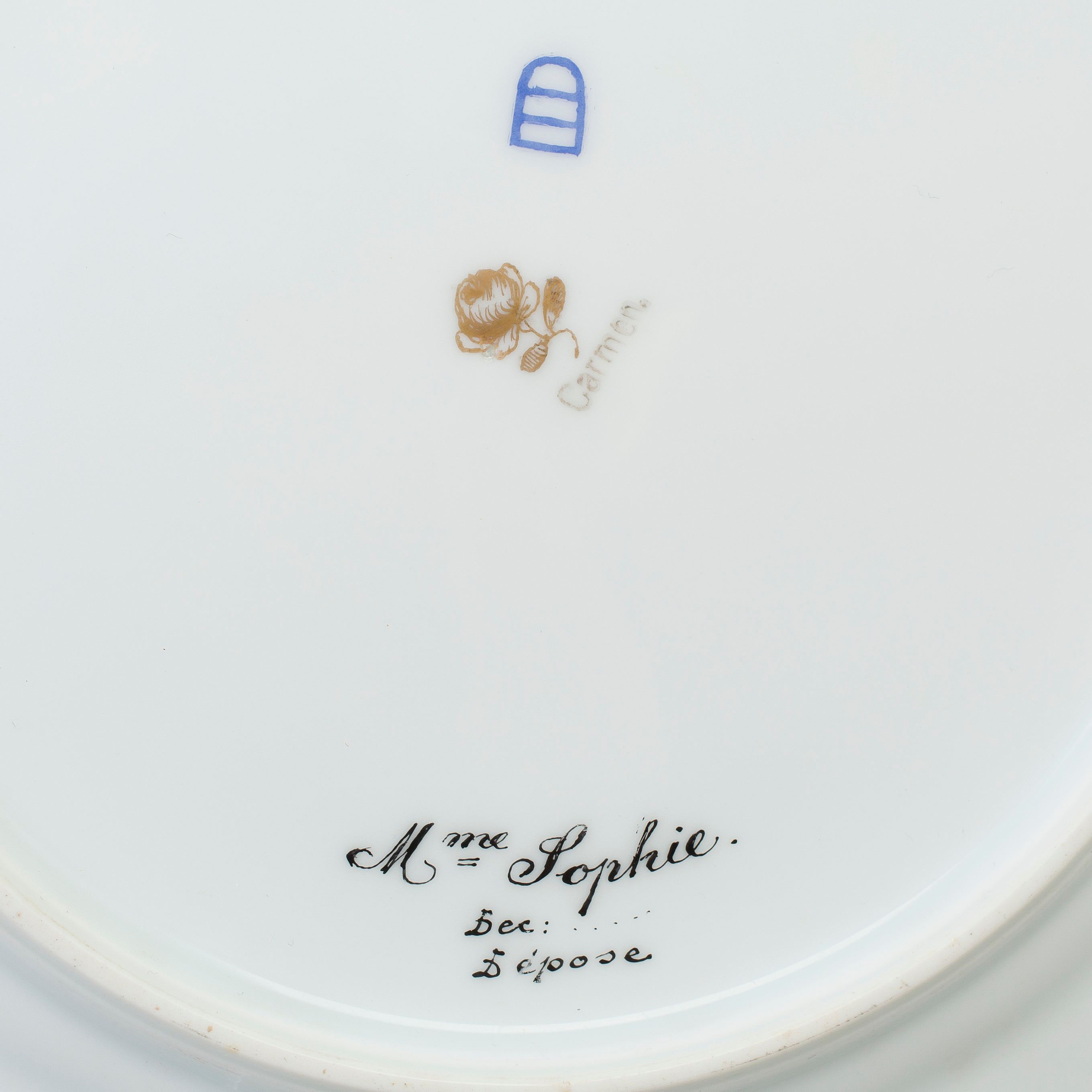 A porcelain plate, 'Vienna' mark, circa 1900. - Bukowskis