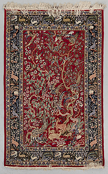 MATTA, Isfahan, part silk, ca 167 x 106 cm. - Bukowskis