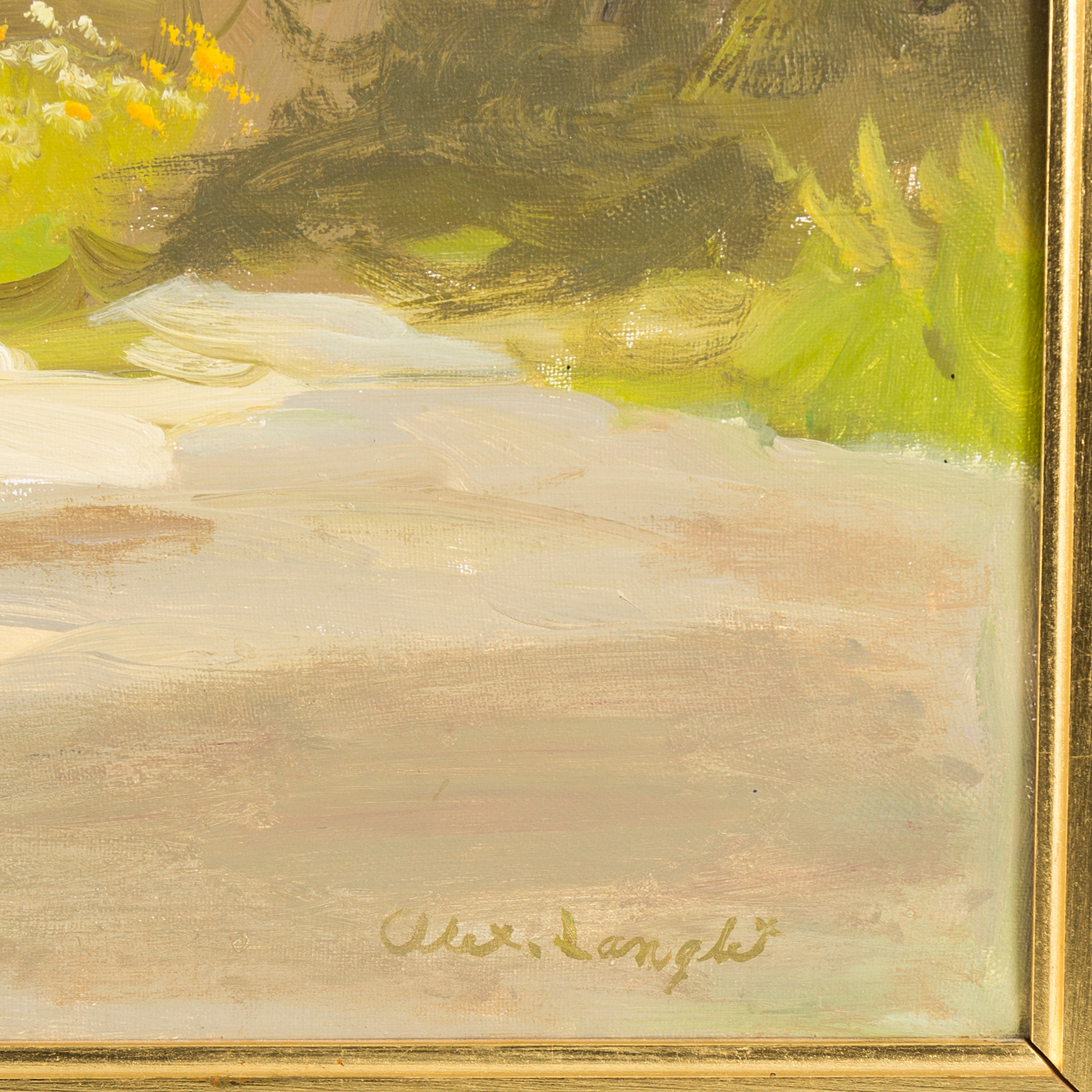 ALEXANDER LANGLET, oil on canvas, signed. - Bukowskis