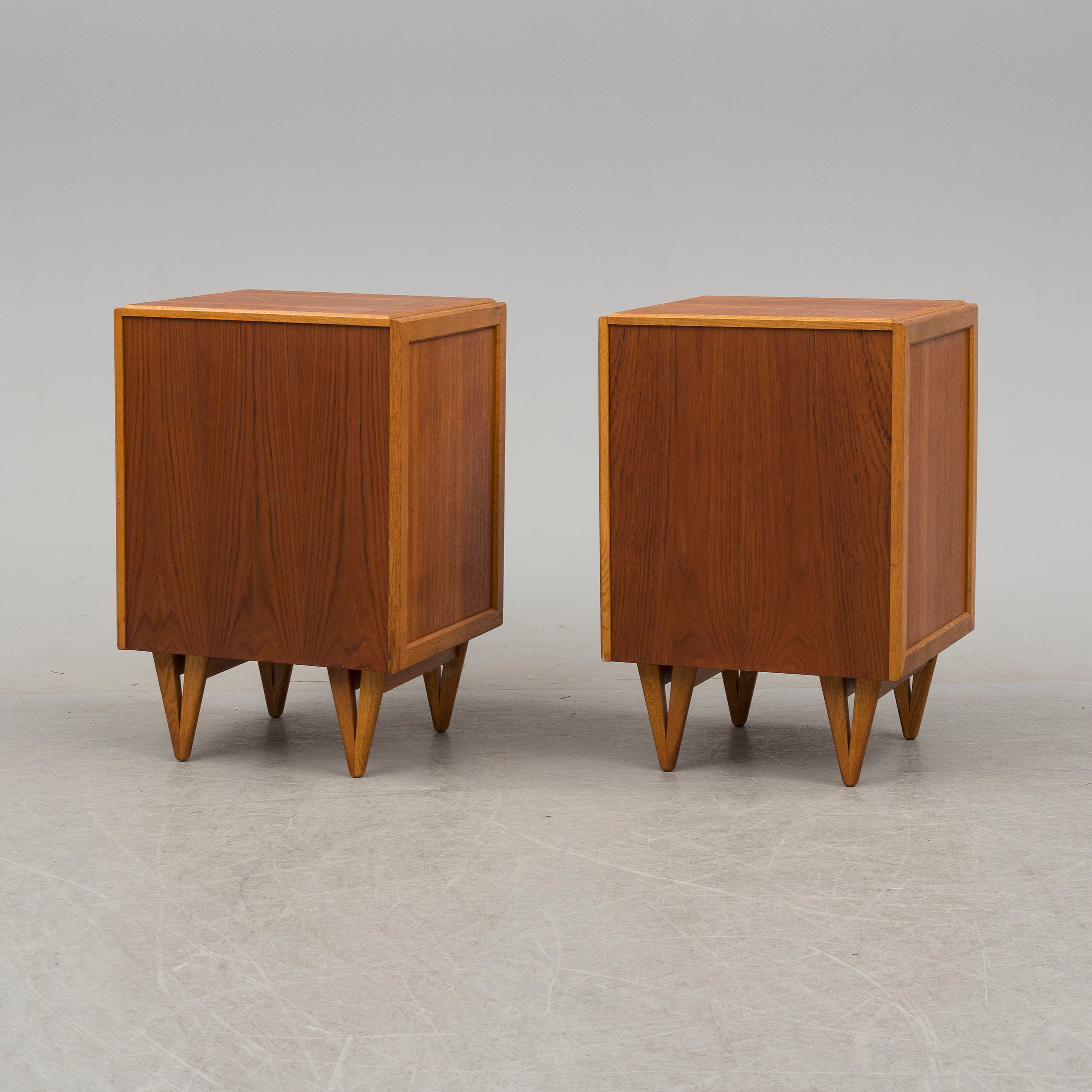 A pair of 'Modul' teak bedside tables by Bengt Ruda for IKEA, 1950s ...