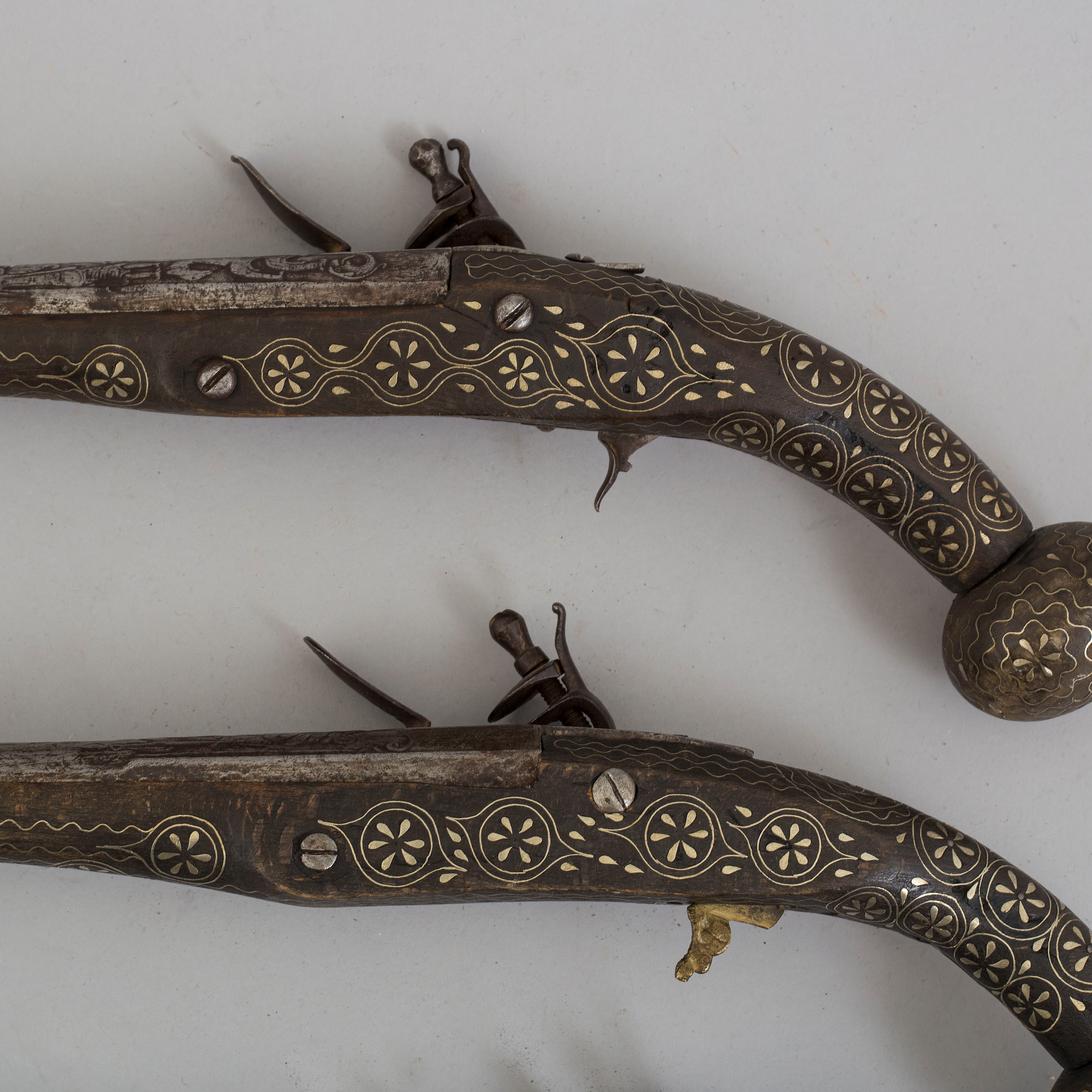 5 19th/20th century oriental flintlock pistols. - Bukowskis