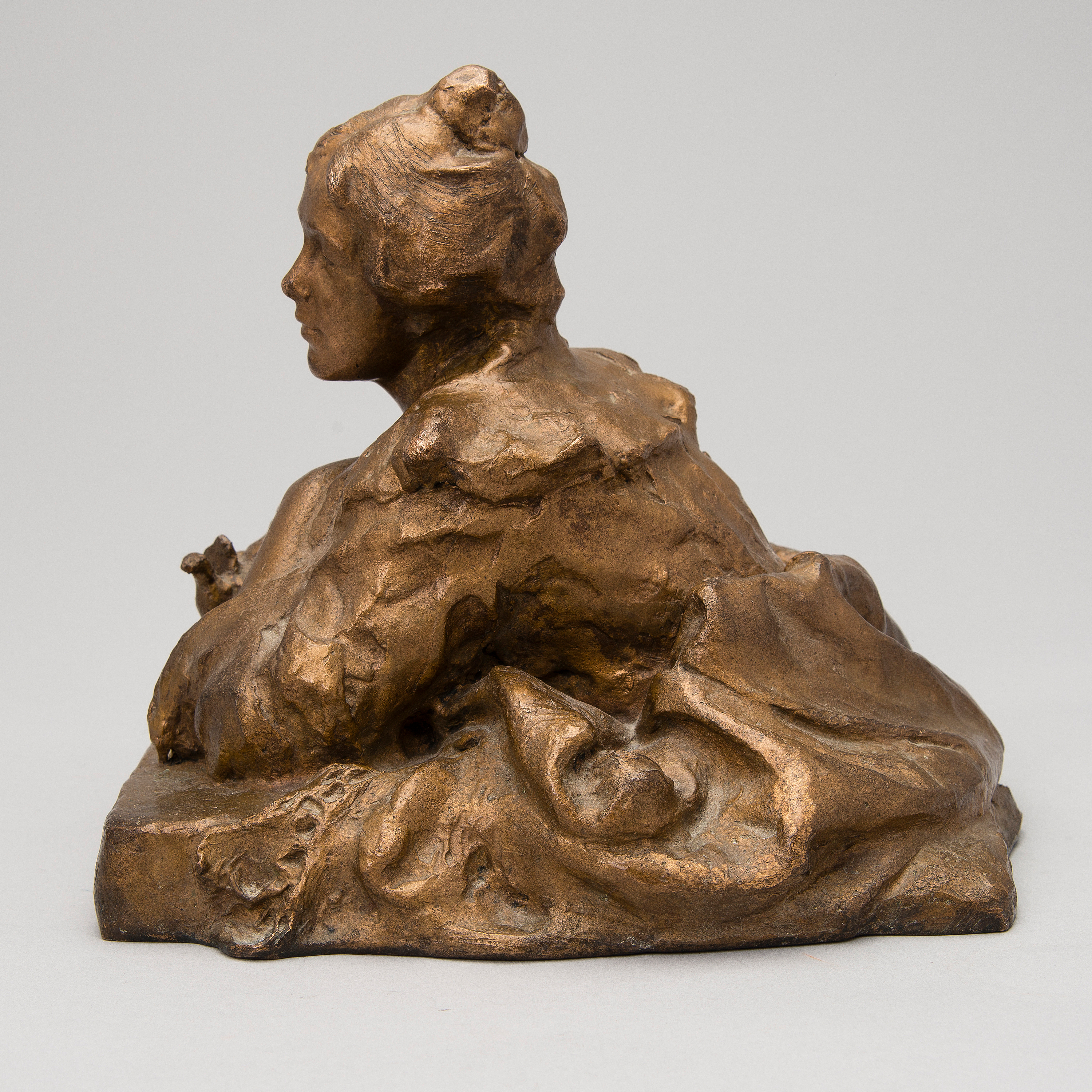 EMIL WIKSTRÖM, pronssia, signeerattu ja päivätty 1909, numeroitu 19/85 ...