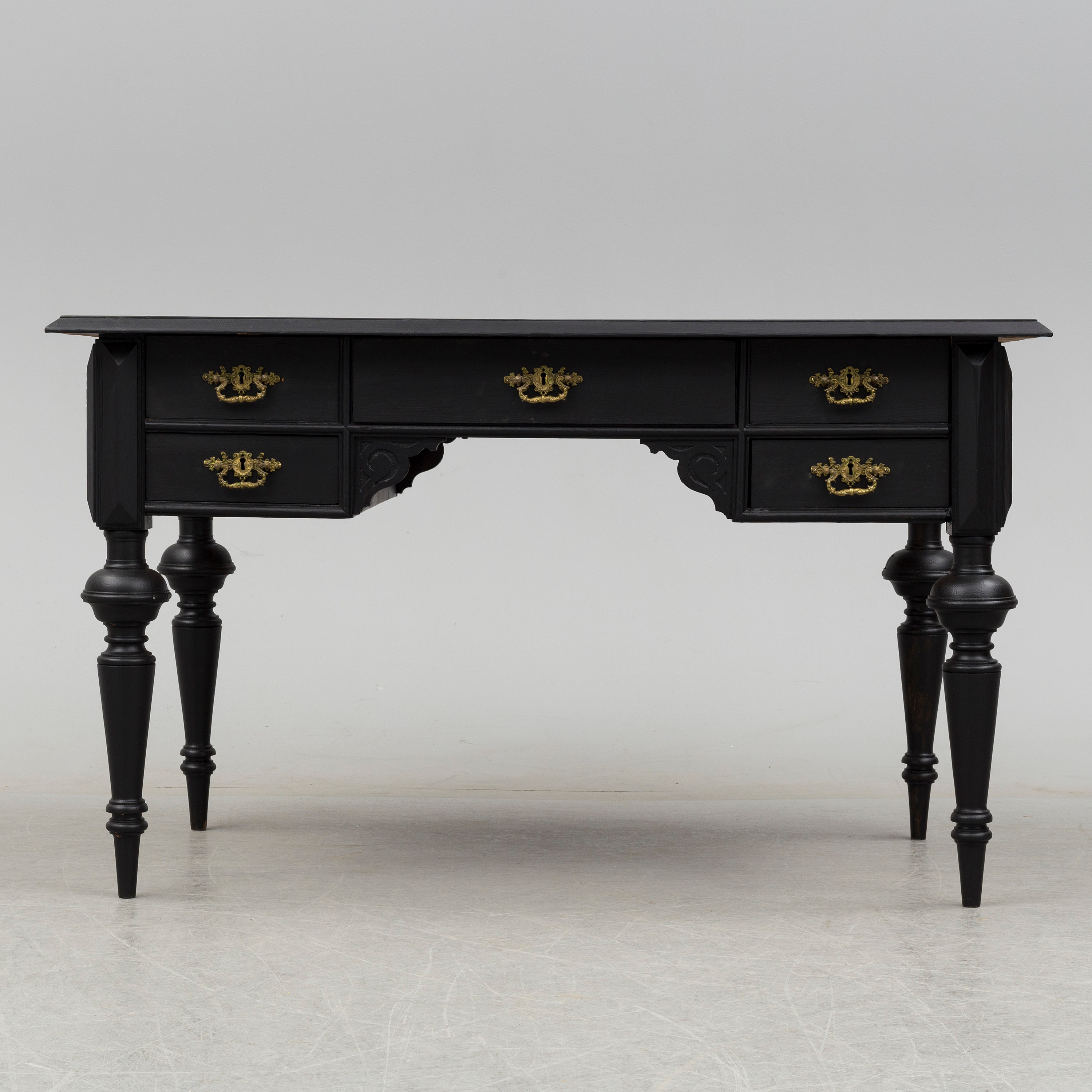 a painted neo Renaissance writing desk from the late 19th century ...