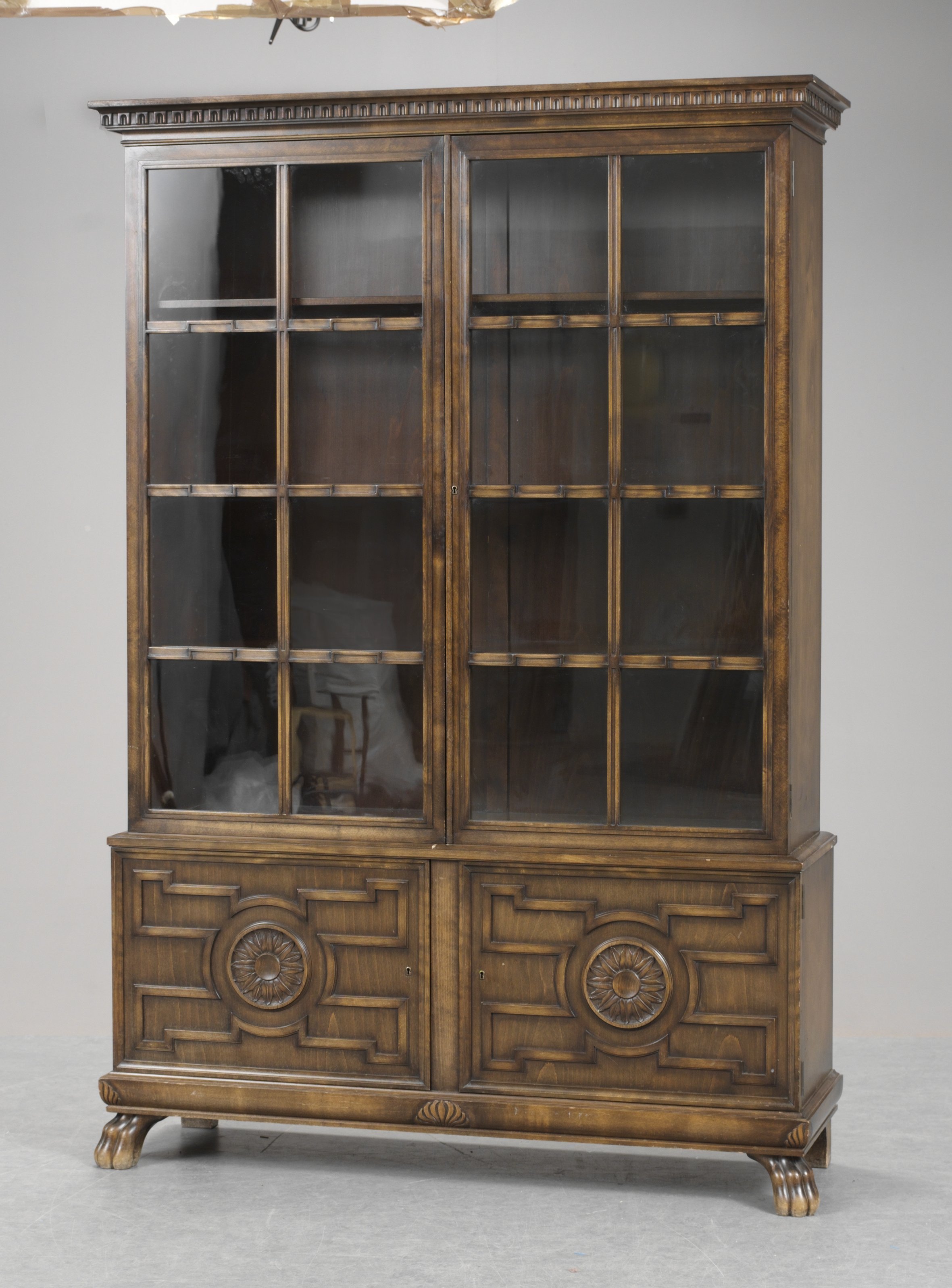 An Axel-Einar Hjorth stained birch glass cabinet, Nordiska Kompaniet ...