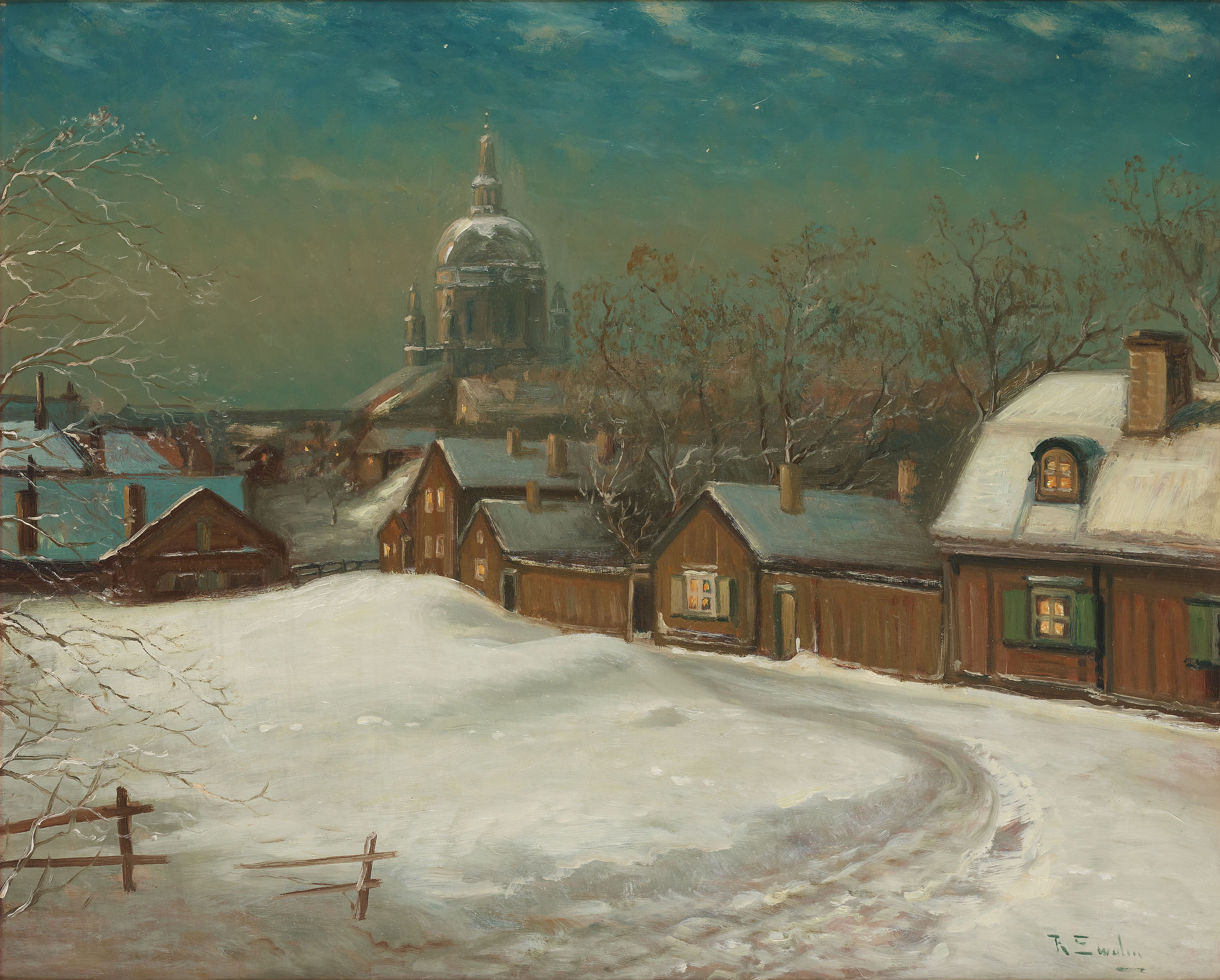 RAGNAR SWAHN, olja på pannå, signerad. - Bukowskis