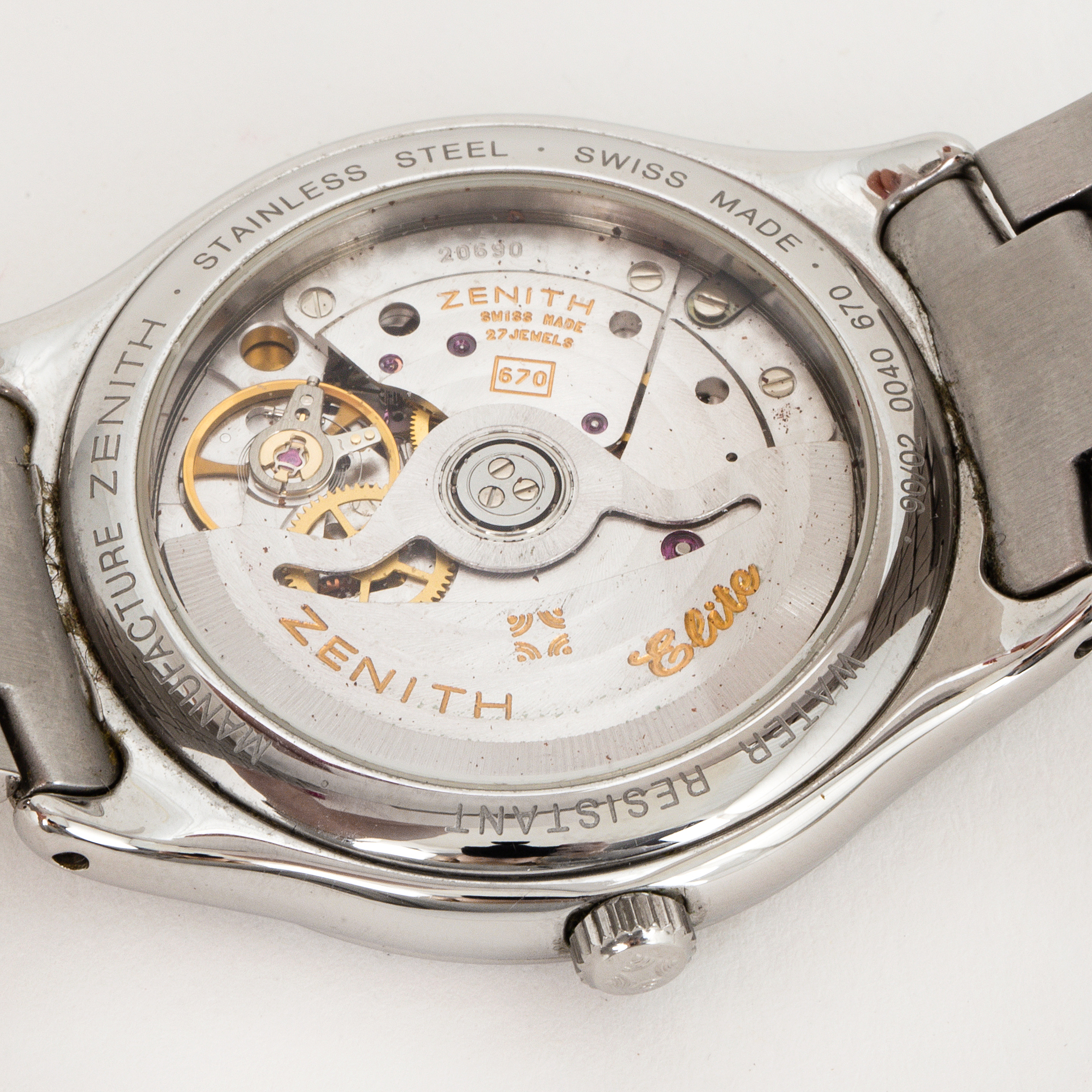 ZENITH, Elite, wristwatch, 36 mm. - Bukowskis