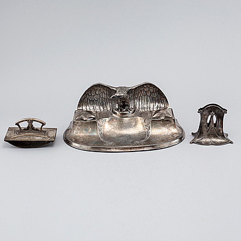 A three piece writing set from WMF, first half of the 20th century ...