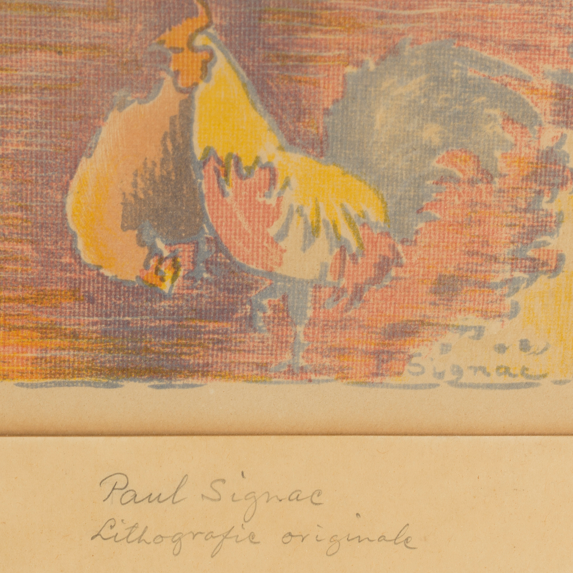 PAUL SIGNAC, lithograph in color, signed in the plate. - Bukowskis