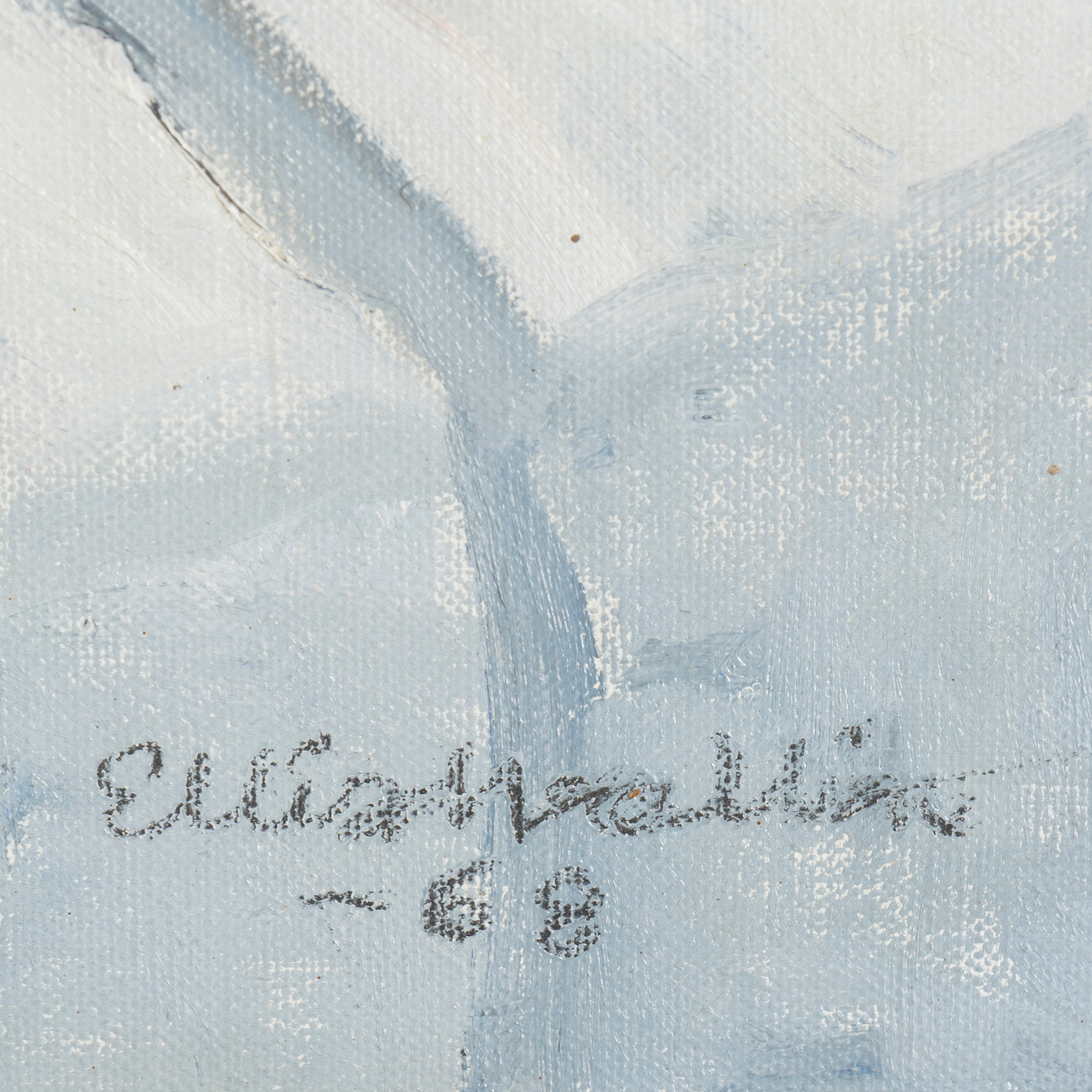 ELLIS WALLIN, oil on canvas, signed and dated -68. - Bukowskis