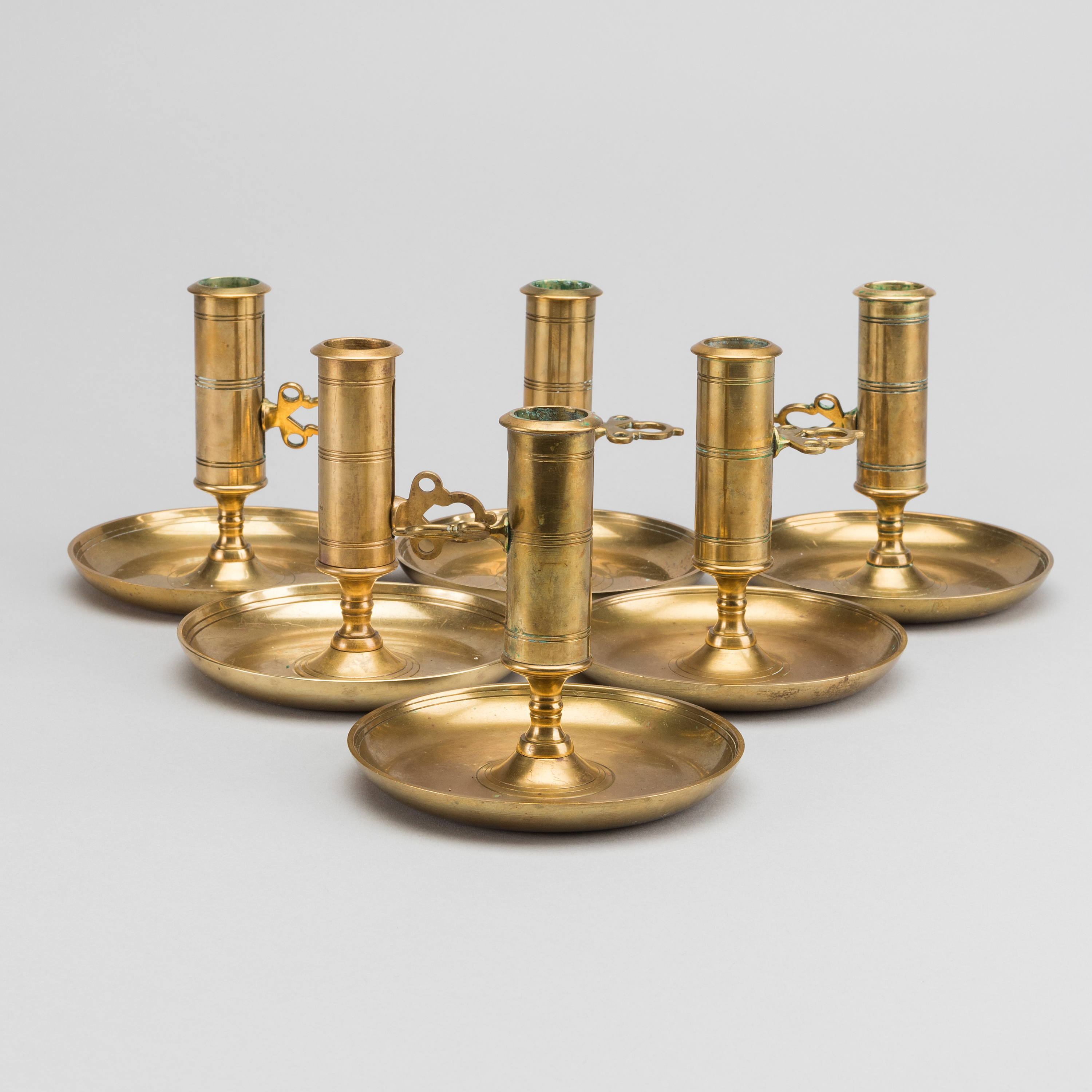 SIX SWEDISH CANDLESTICK BY SKULTUNA. - Bukowskis