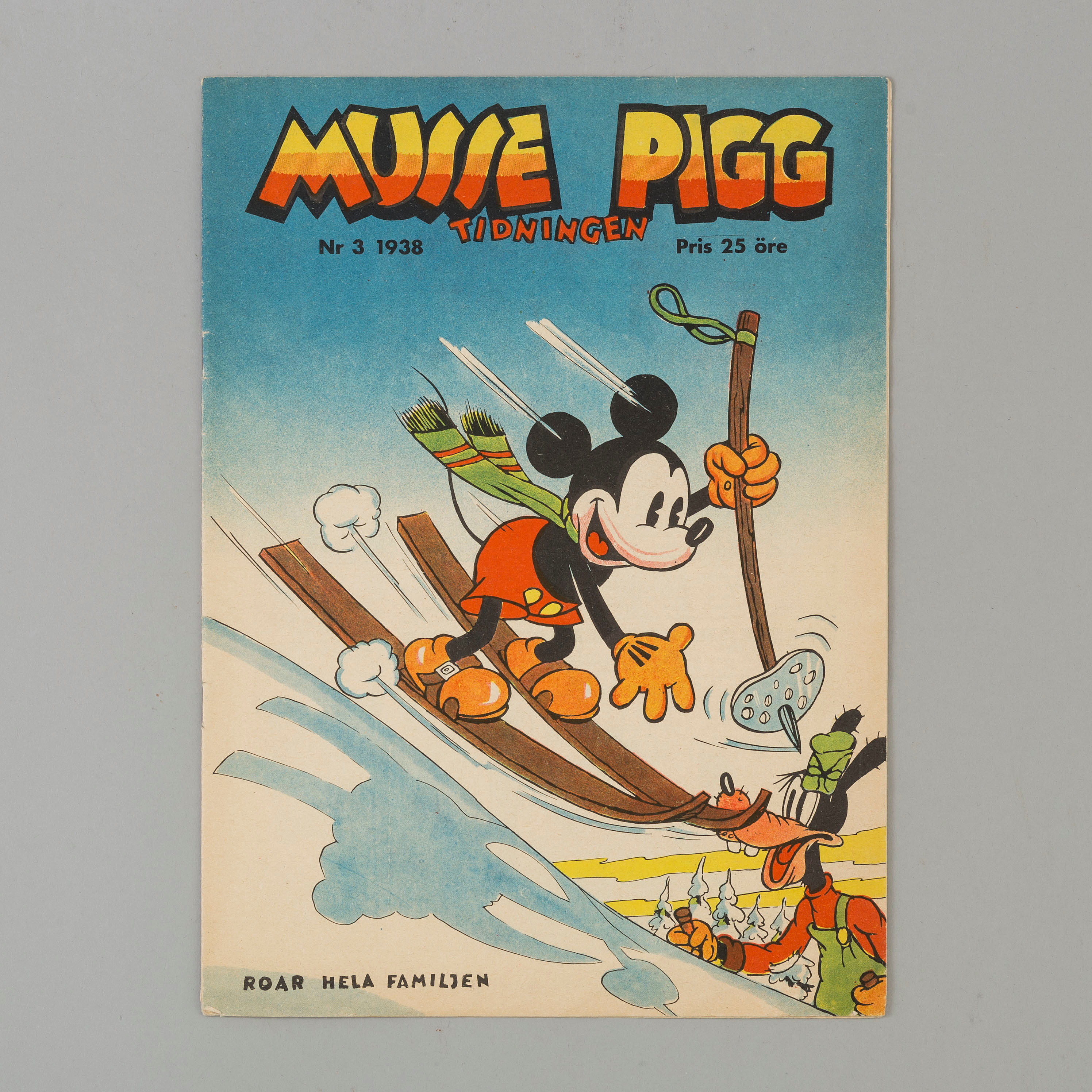 SERIETIDNING, Musse Pigg Tidningen, Nr 3, 1938. - Bukowskis