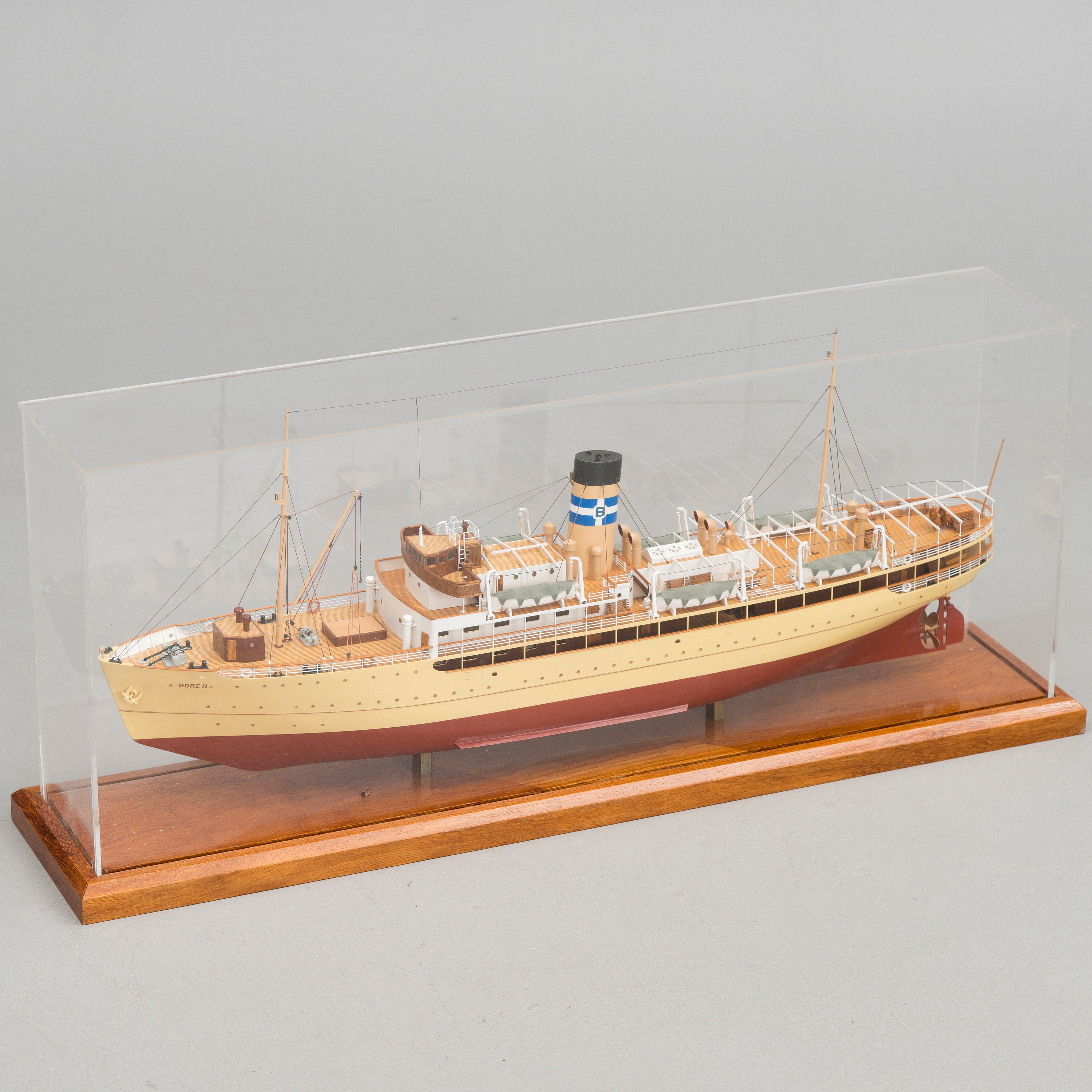 MODELLFARTYG, "Bore II", Åbo. Finland 1900-talets senare hälft. - Bukowskis