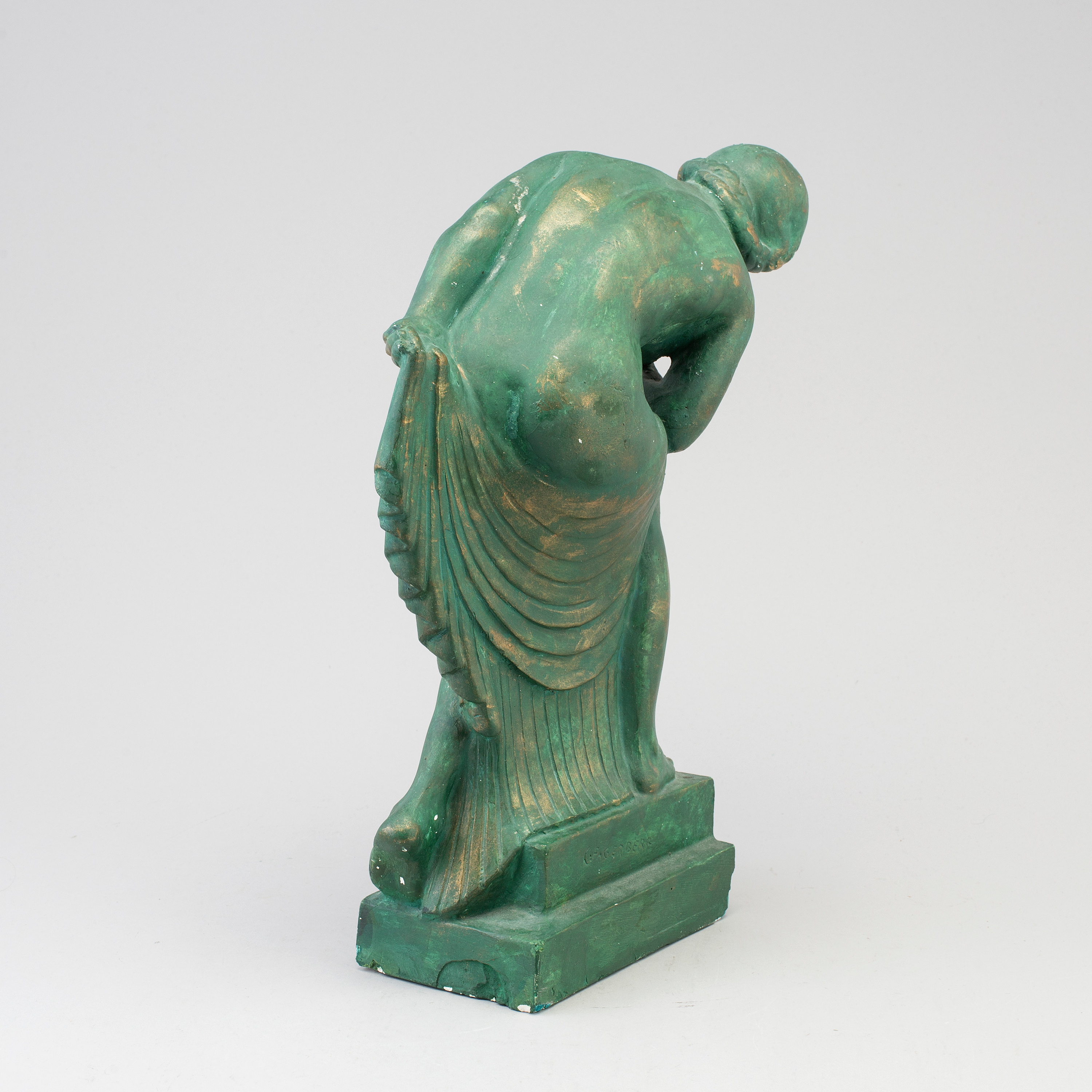 CARL FAGERBERG, skulptur, gips, signerad. - Bukowskis