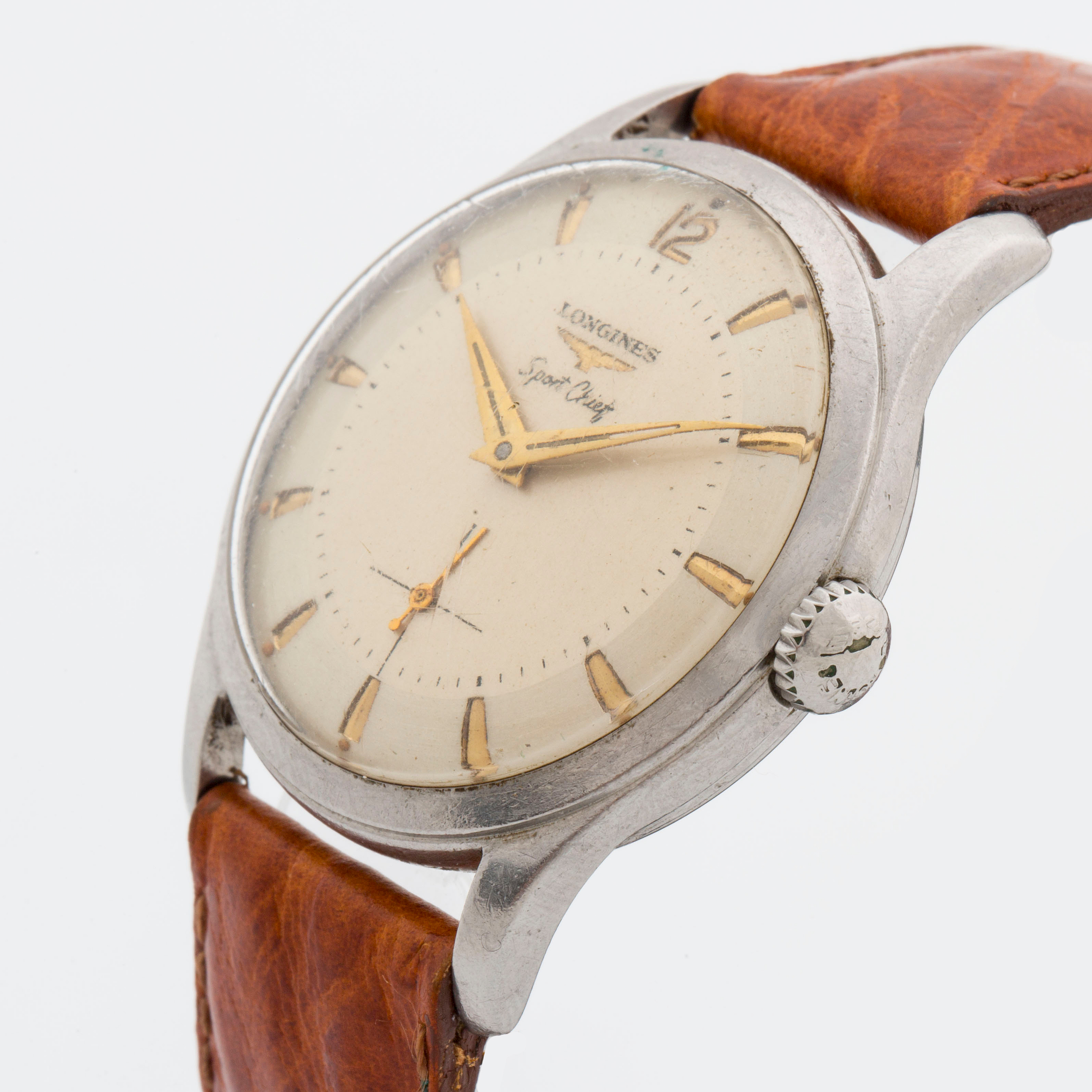 LONGINES, Sport-Chief, armbandsur, 34 mm, - Bukowskis