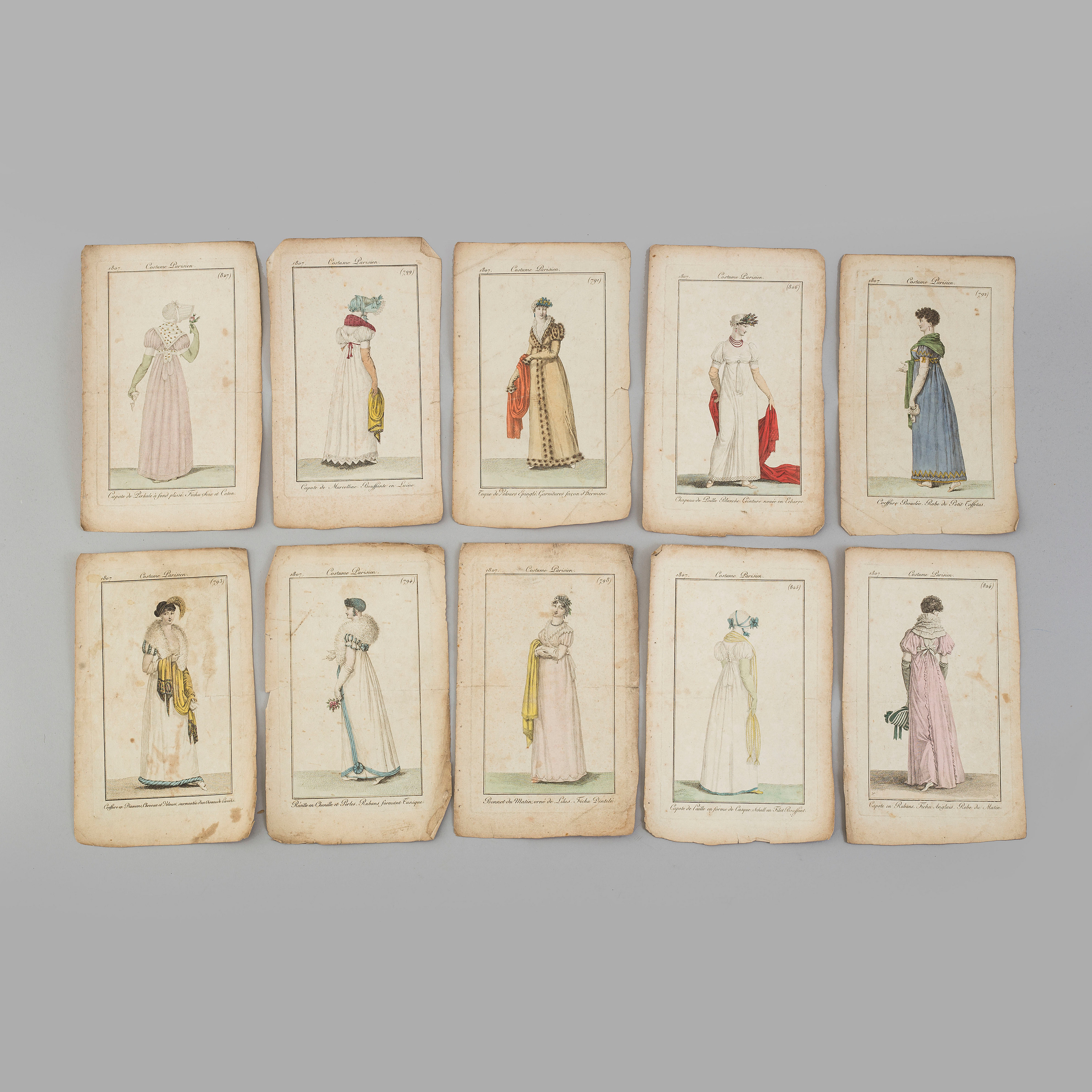 A set of 30 fashion plates, early 19th century. - Bukowskis