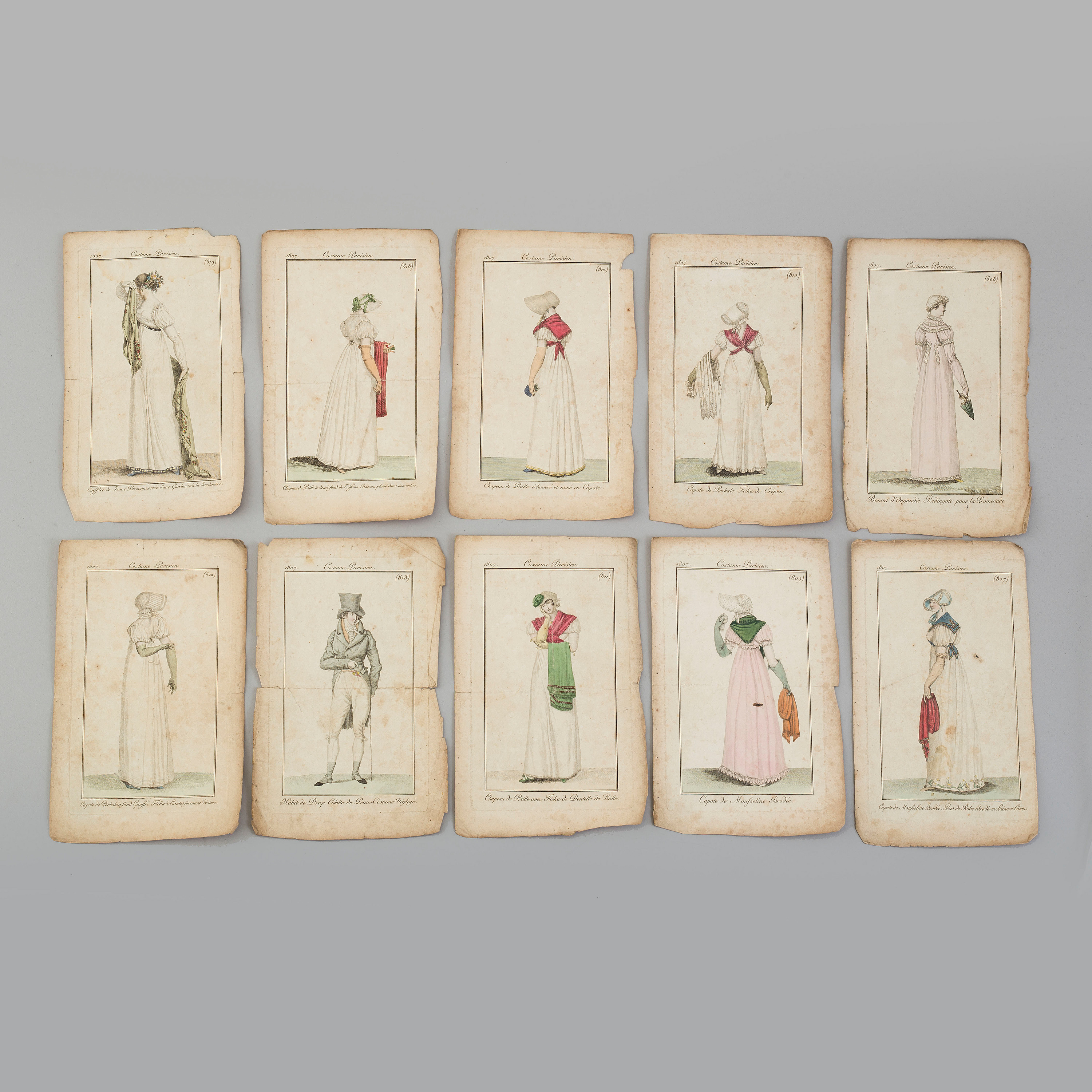 A set of 30 fashion plates, early 19th century. - Bukowskis