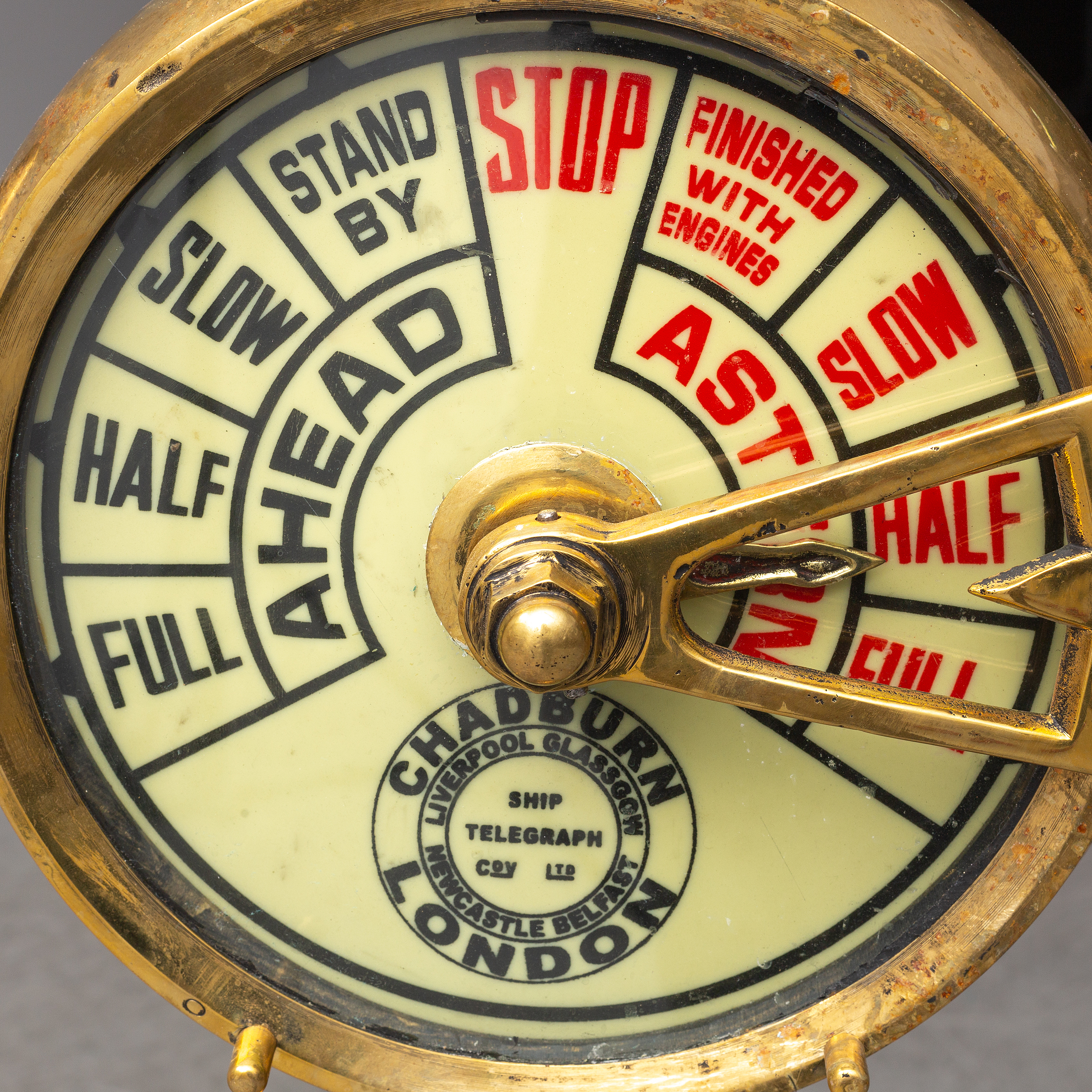 Ship telegraph, marked Chadburn London. - Bukowskis