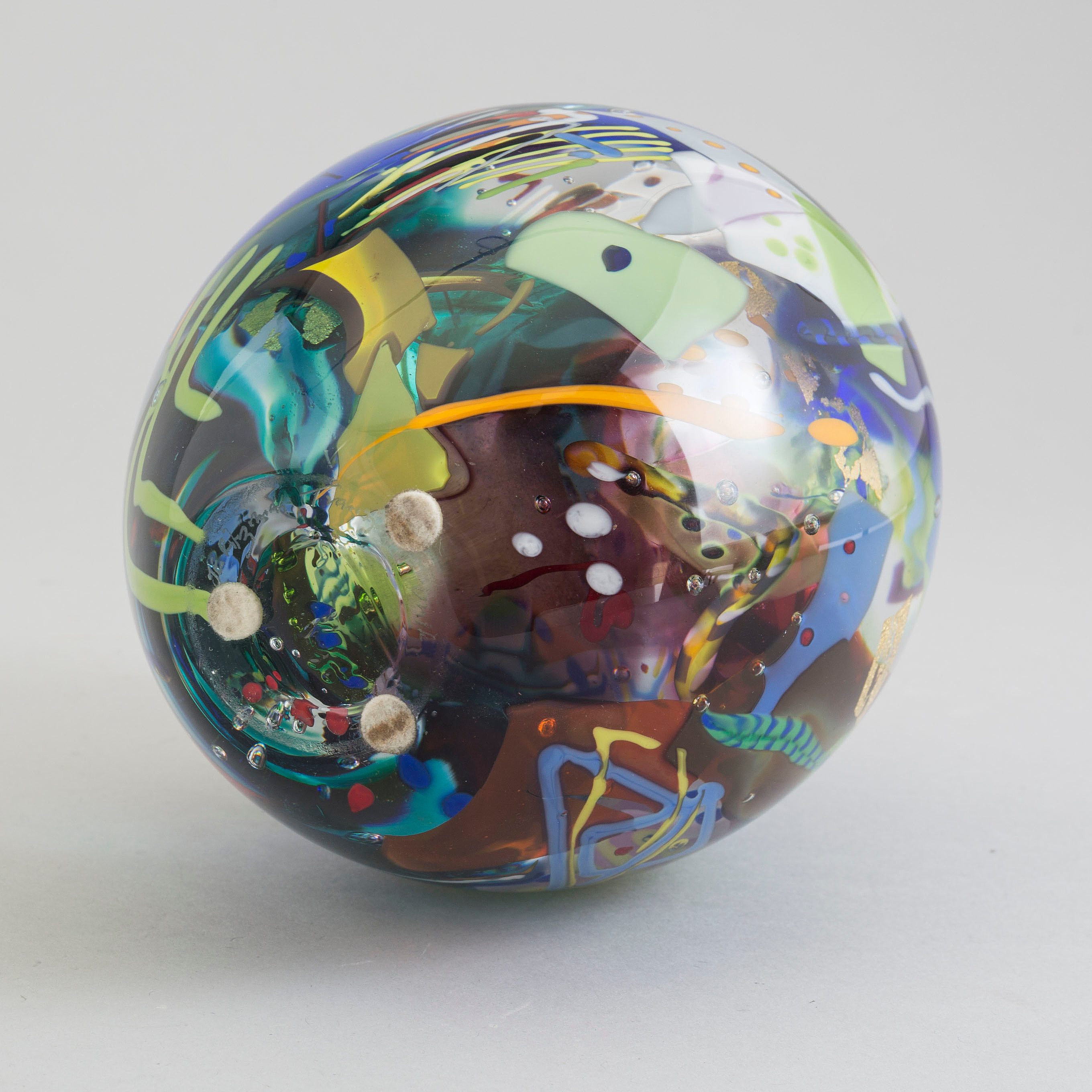 a unique glas vase by Jan-Erik Ritzman, Transjö, signed. - Bukowskis