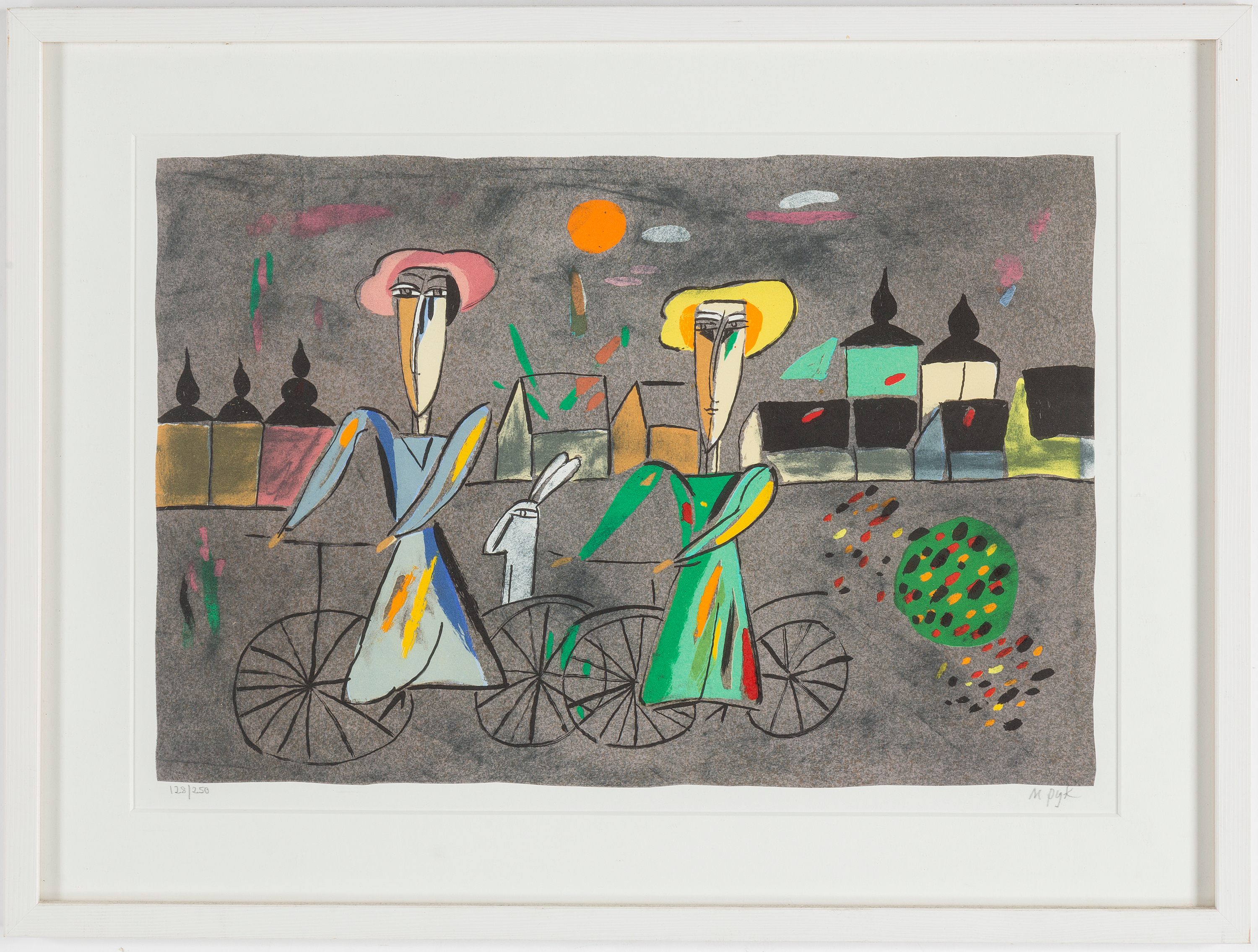 MADELEINE PYK, lithograph in colours, signed and numbered 128/250 ...
