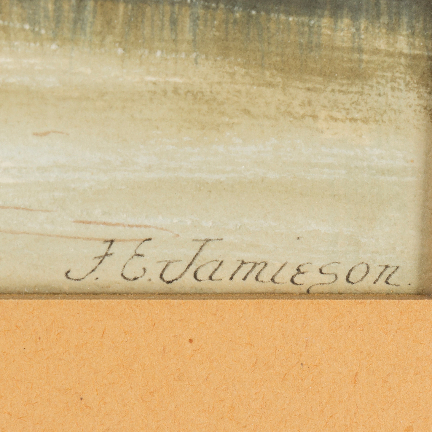 FRANCES E JAMIESON, water colour, signed. - Bukowskis