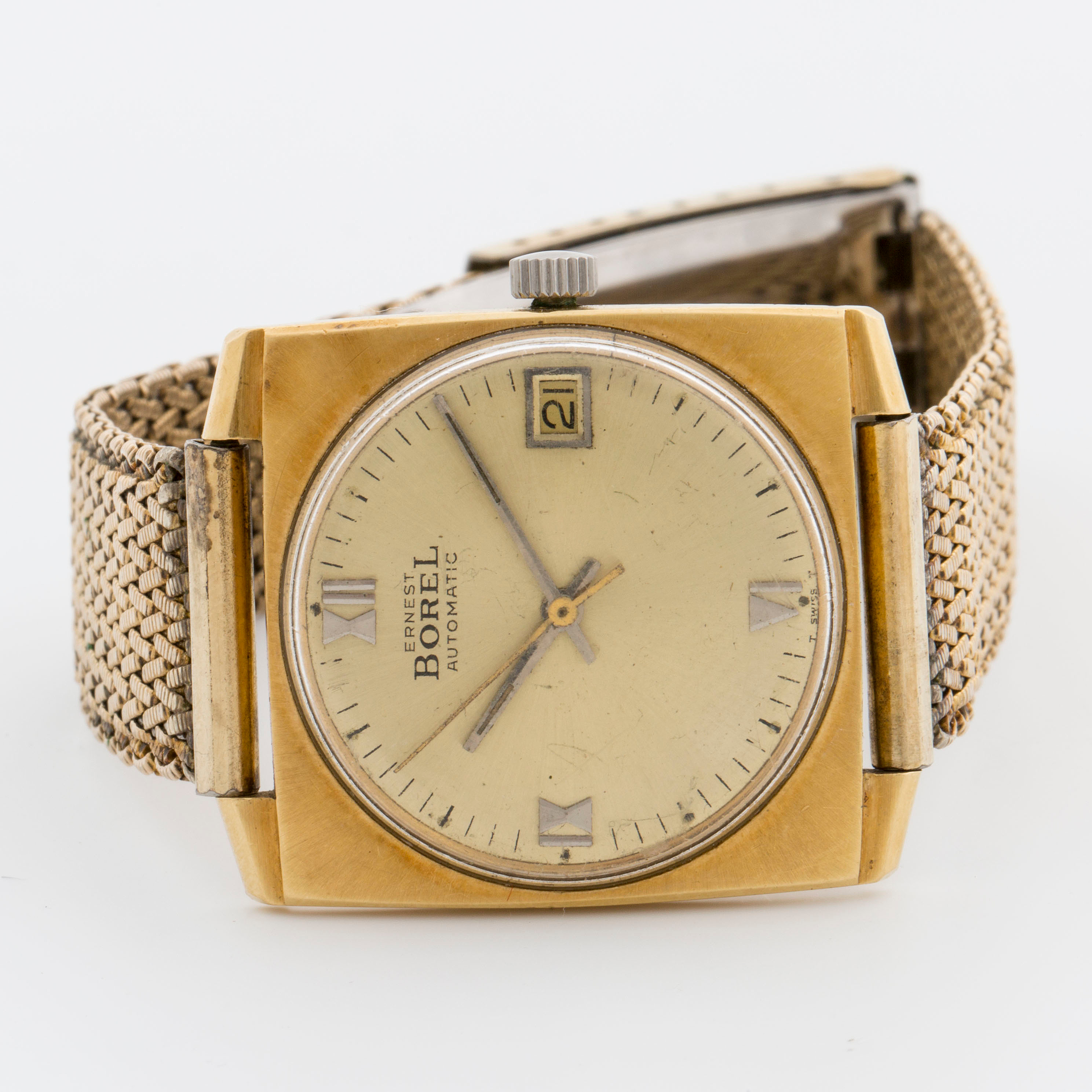 ERNEST BOREL, wristwatch, 30 x 30 mm, - Bukowskis
