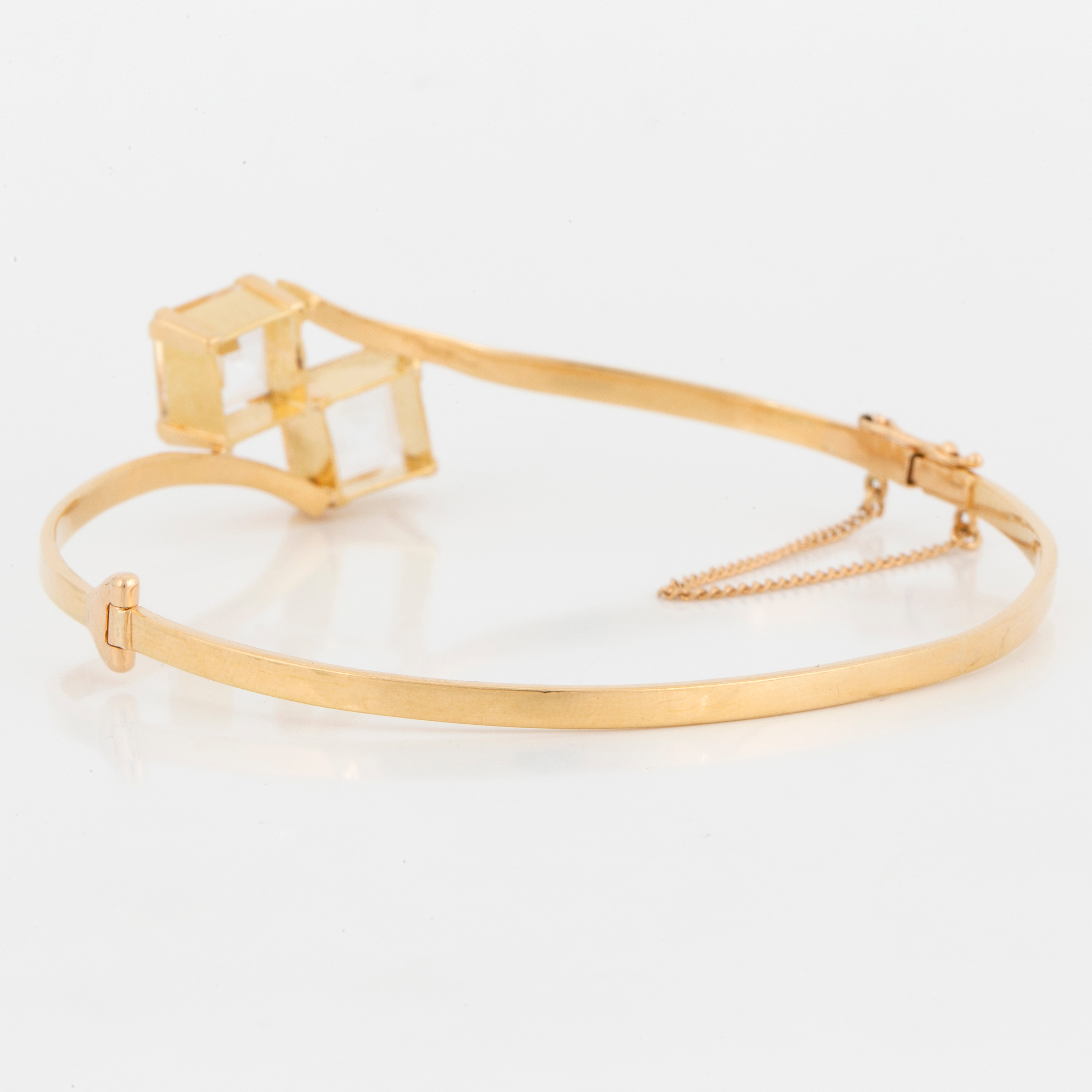 An 18K gold and rock crystal bracelet. - Bukowskis