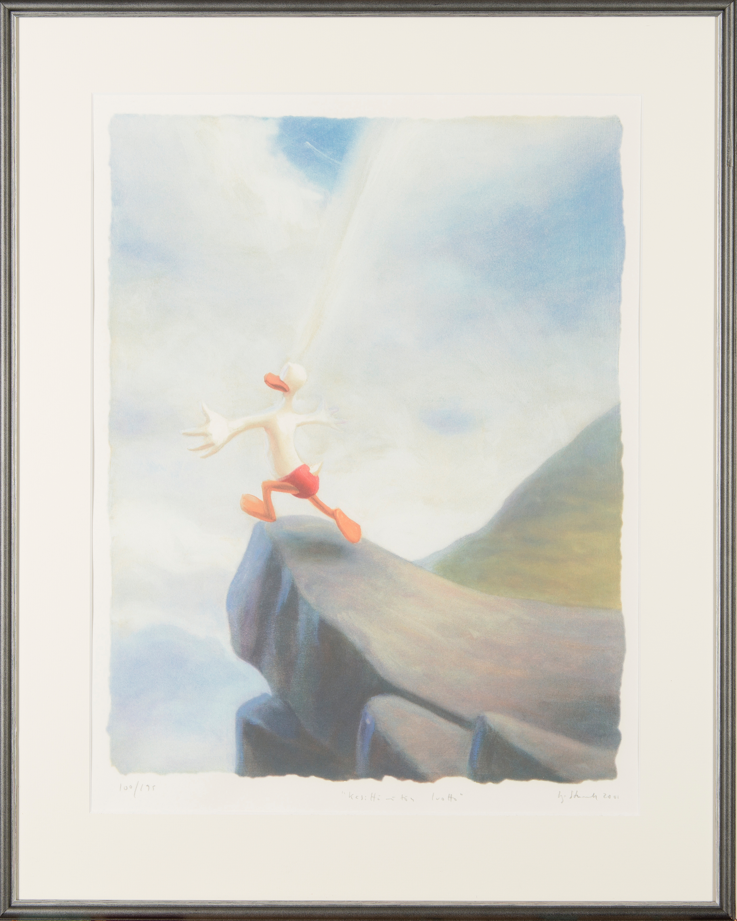 KAJ STENVALL, litografia, signeerattu ja päivätty 2001, numeroitu 100/ ...