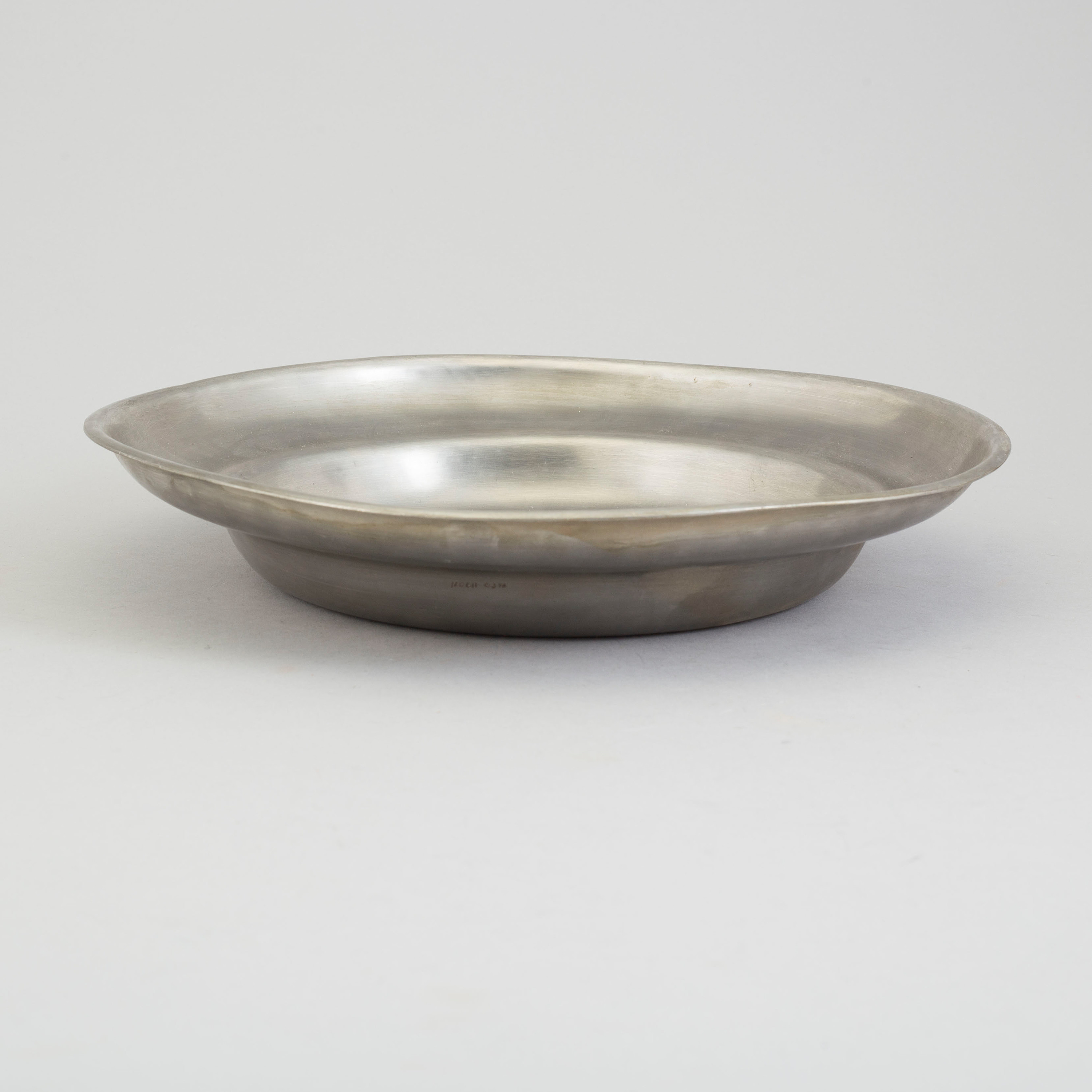 Five pewter dishes, second half of the 19th century and 20th century ...