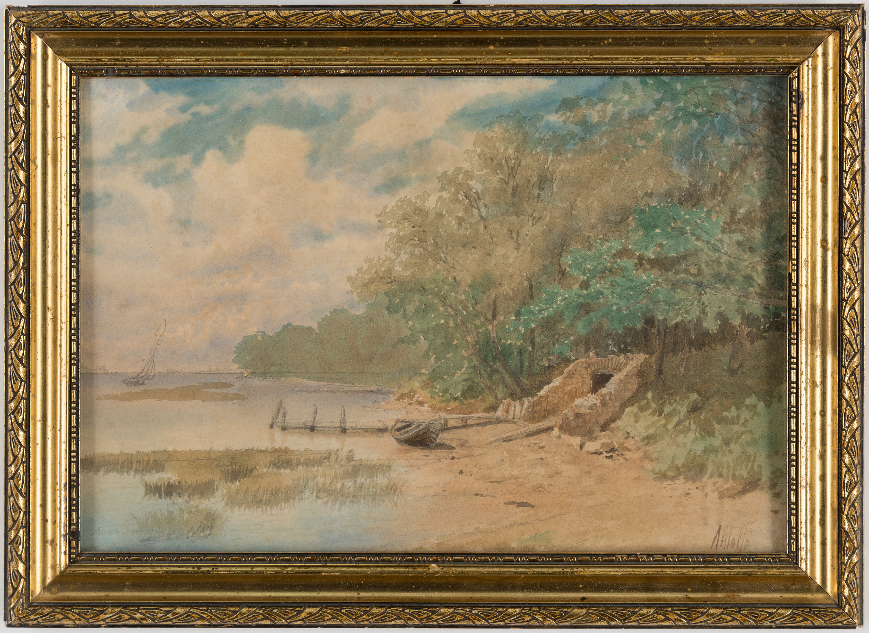 LEV FELIKSOVIC LAGORIO, watercolor and pencil, signed. - Bukowskis