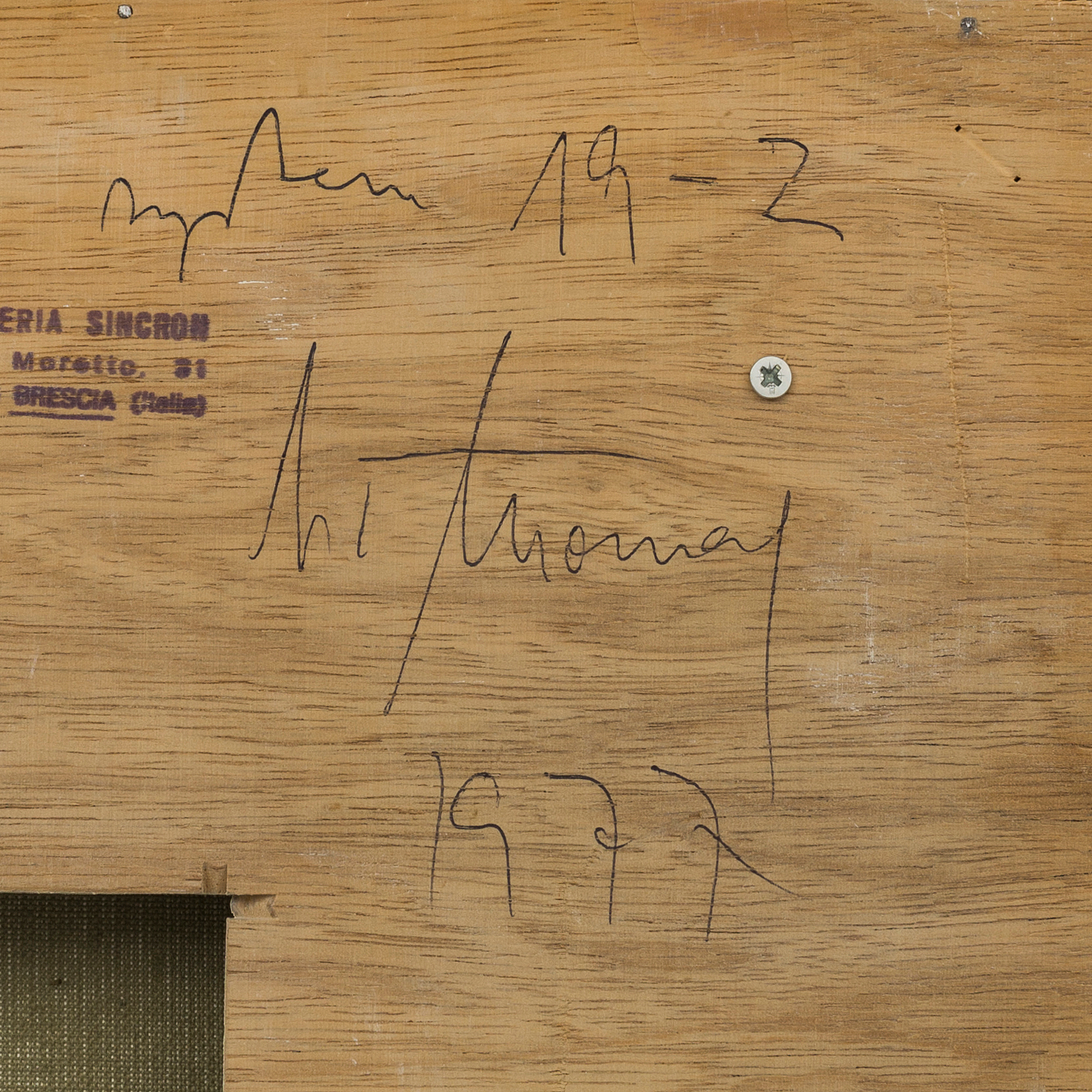 NORBERT THOMAS, acrylic on canvas, signed verso, dated 1977. - Bukowskis