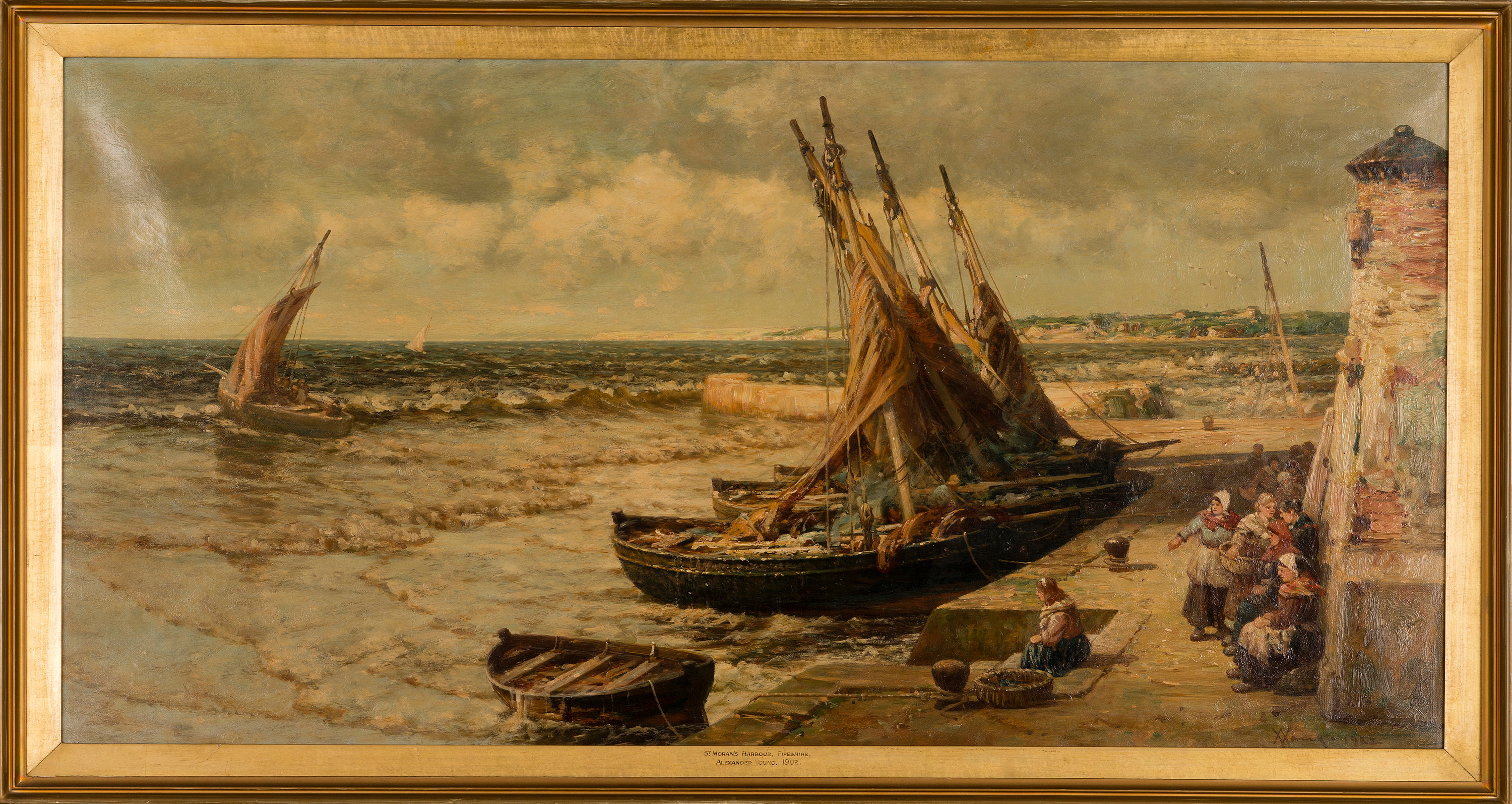 ALEXANDER YOUNG, oil on canvas, signed and dated 1902.-. - Bukowskis