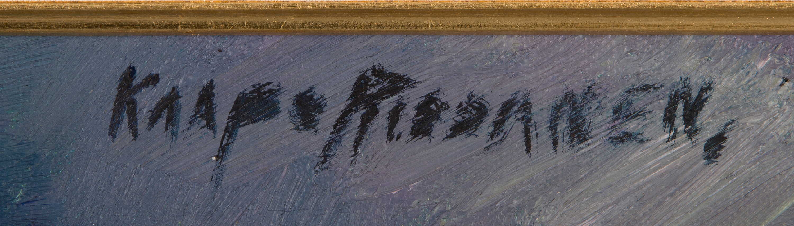 KAAPO RISSALA, öljy kankaalle, signeerattu Kaapo Rissanen. - Bukowskis