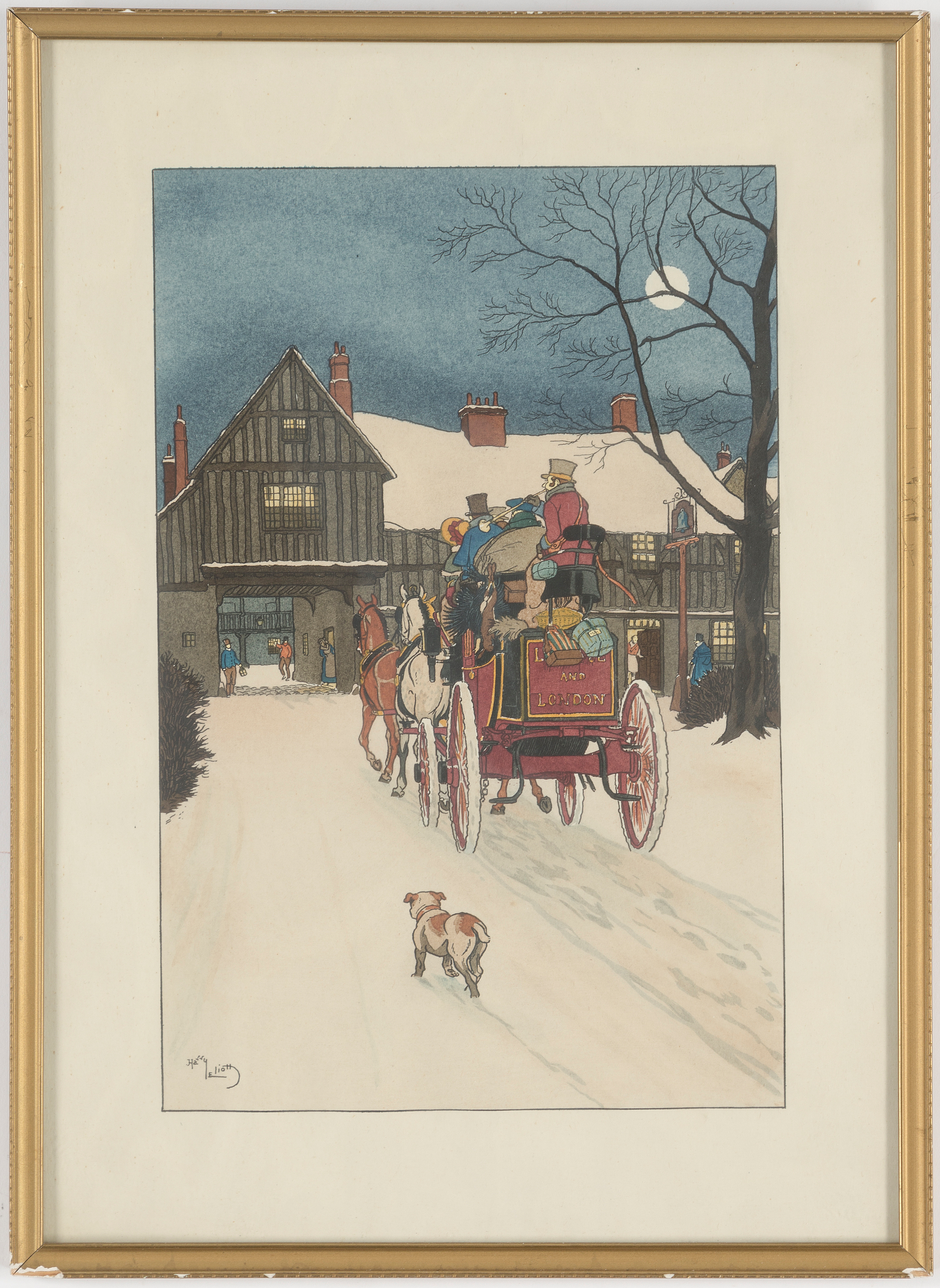 HARRY ELIOTT, litografier, två stycken, signerad i trycket. - Bukowskis