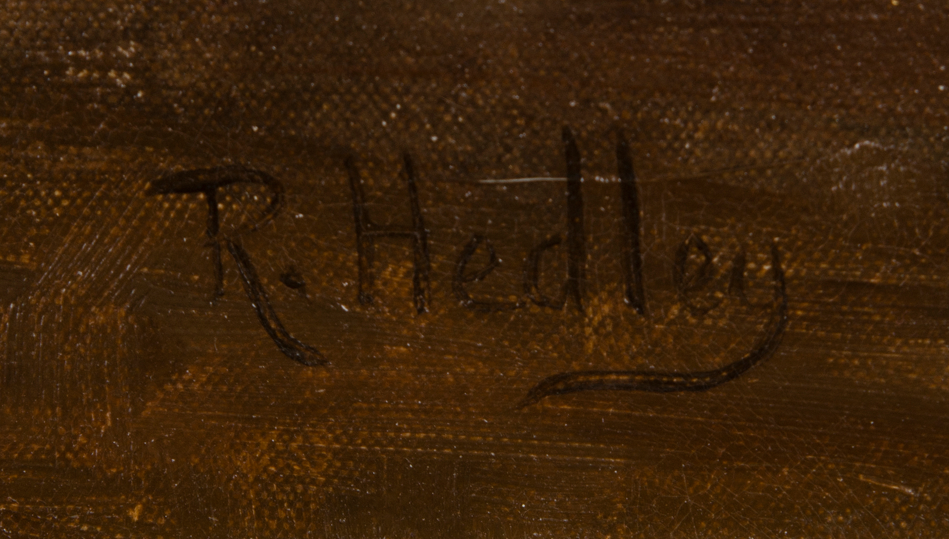 RALPH HEDLEY, oil on canvas, signed. - Bukowskis