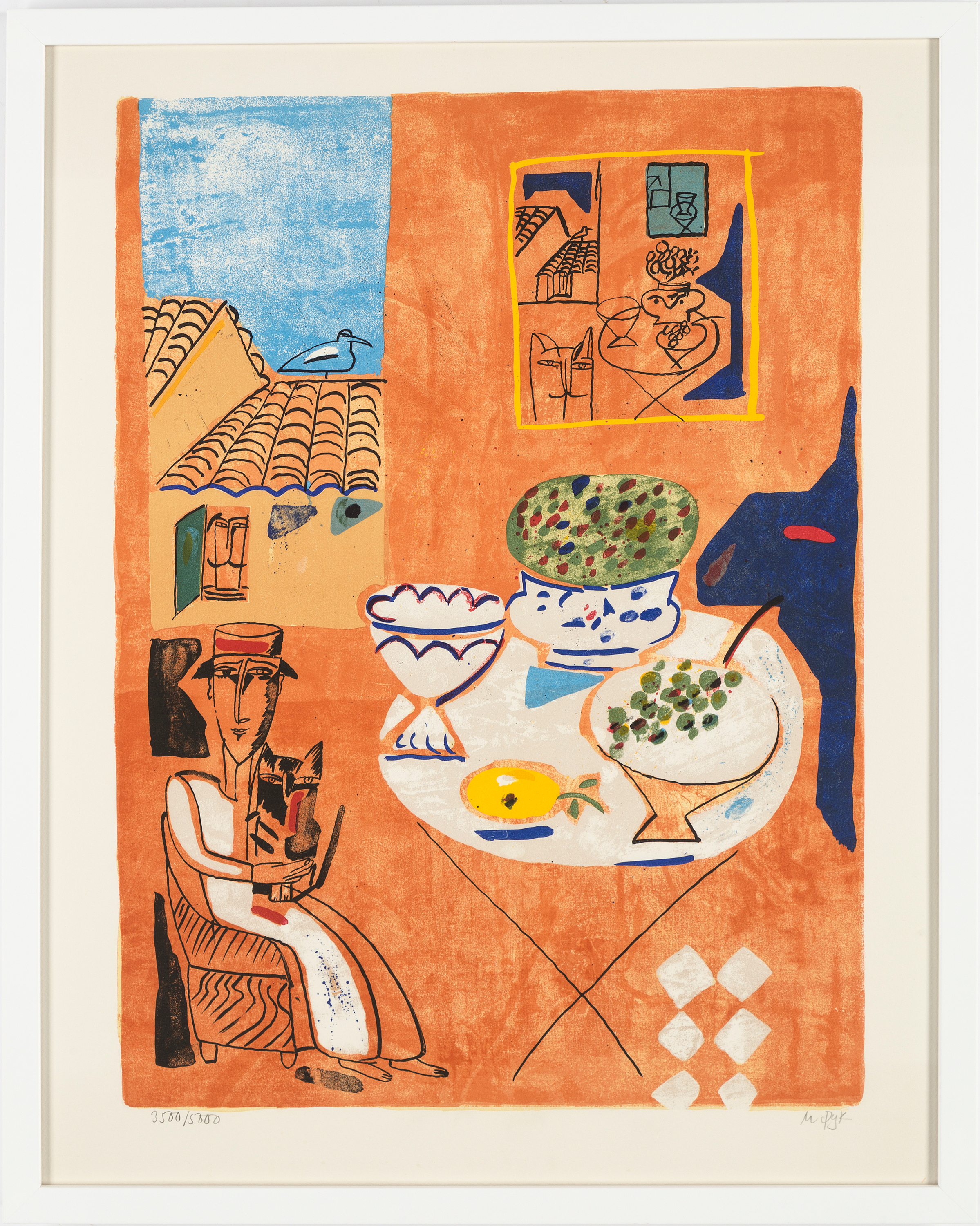 MADELEINE PYK, lithograph in colours, signed and numbered 3500/5000 ...