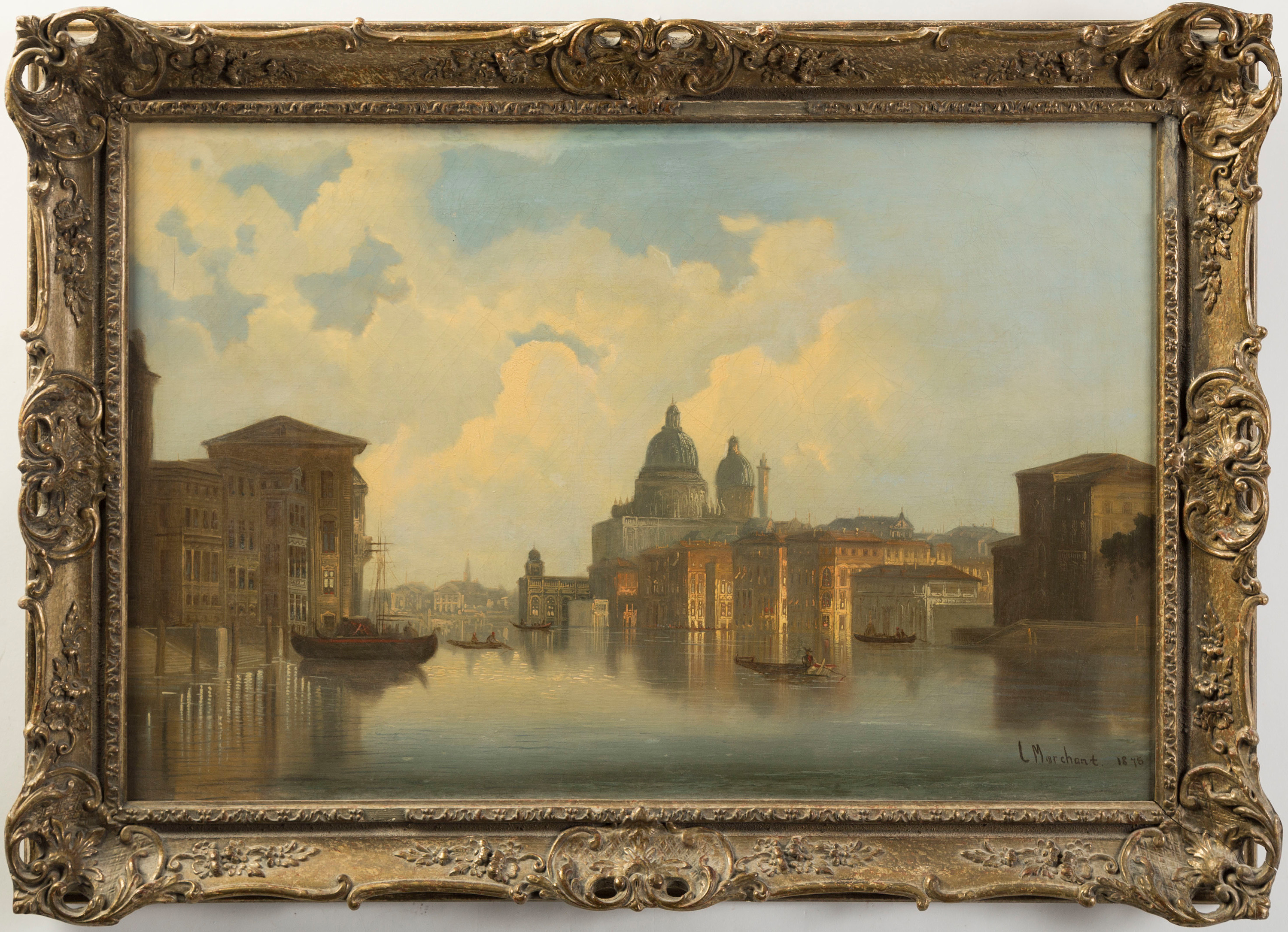 UNKNOWN ARTIST, 19th Century, oi- on canvas, signed L. Marchant ...