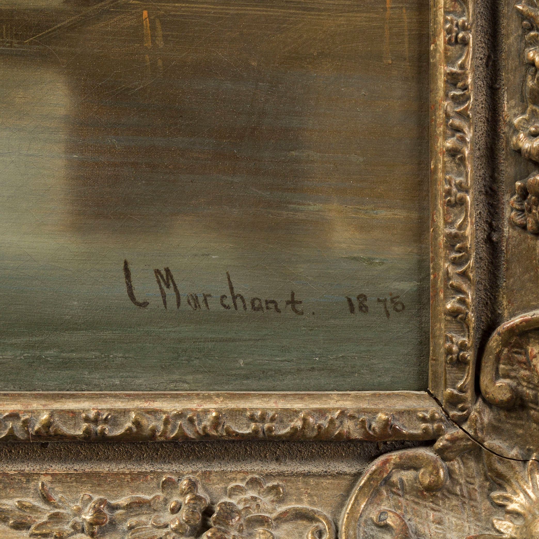 UNKNOWN ARTIST, 19th Century, oi- on canvas, signed L. Marchant ...