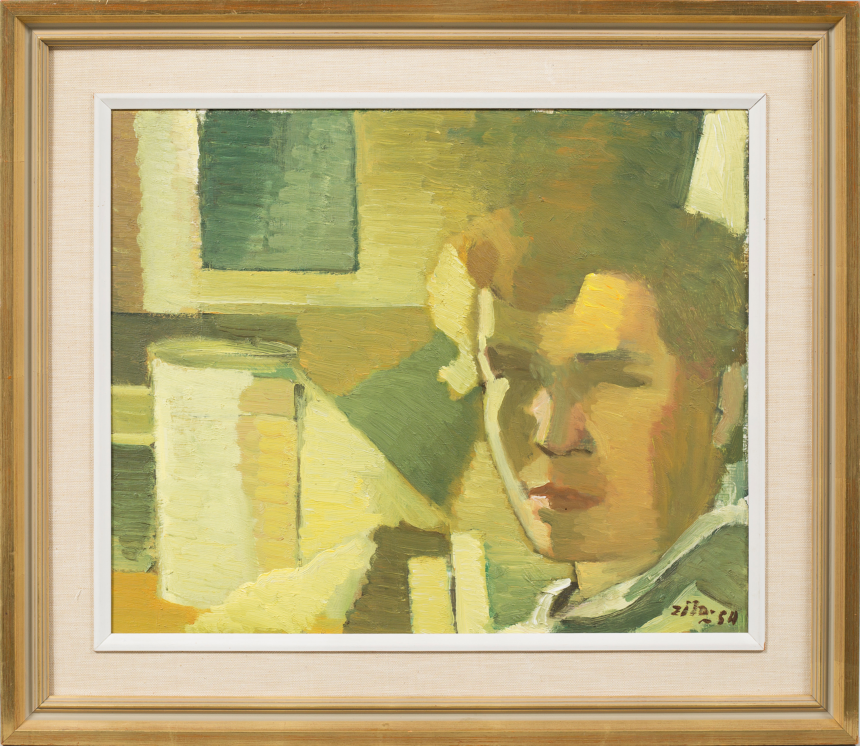 GUNNAR ZILO, olja på pannå, signerad och daterad -54. - Bukowskis