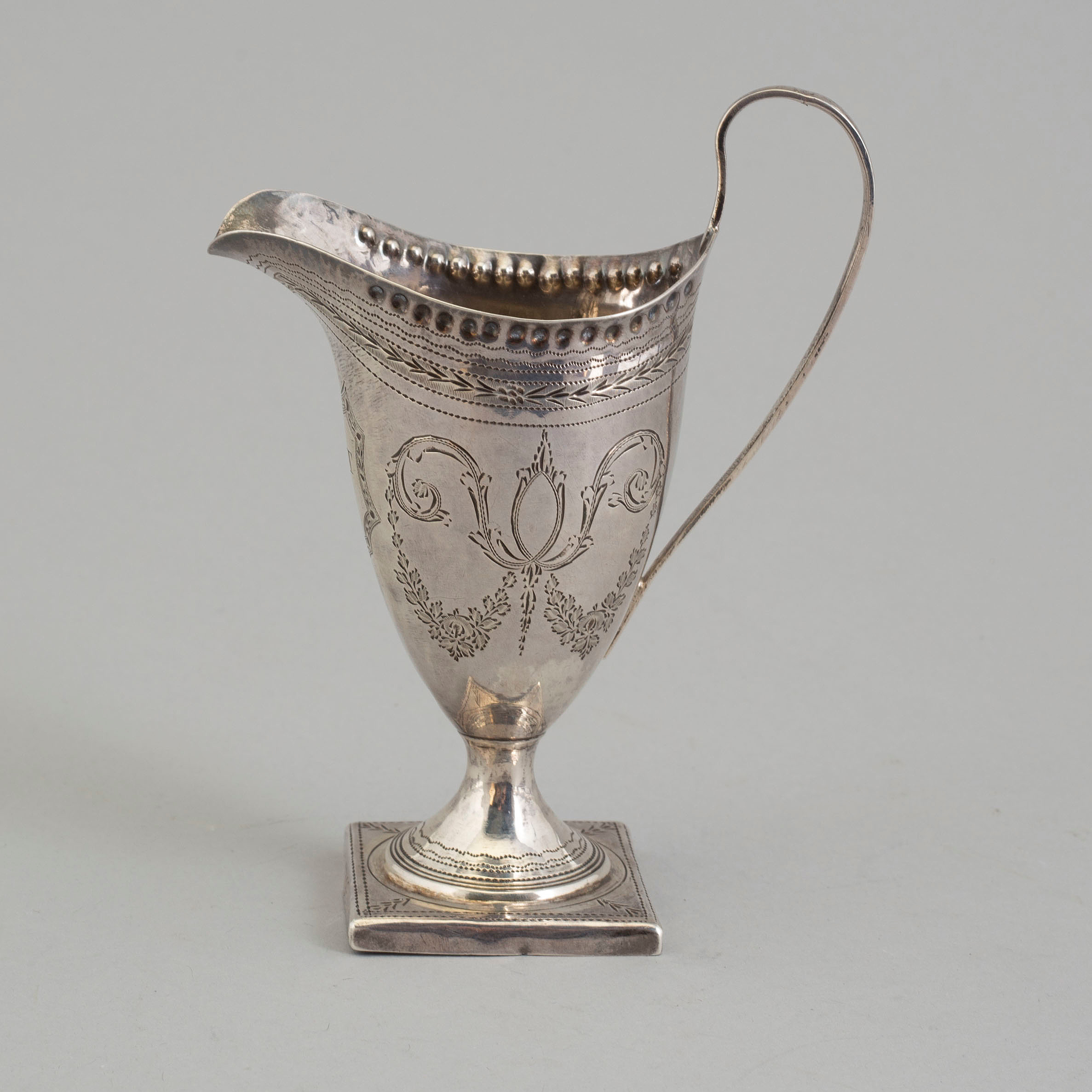 PETER & ANN BATEMAN, a silver creamer from London, England, 1796 ...