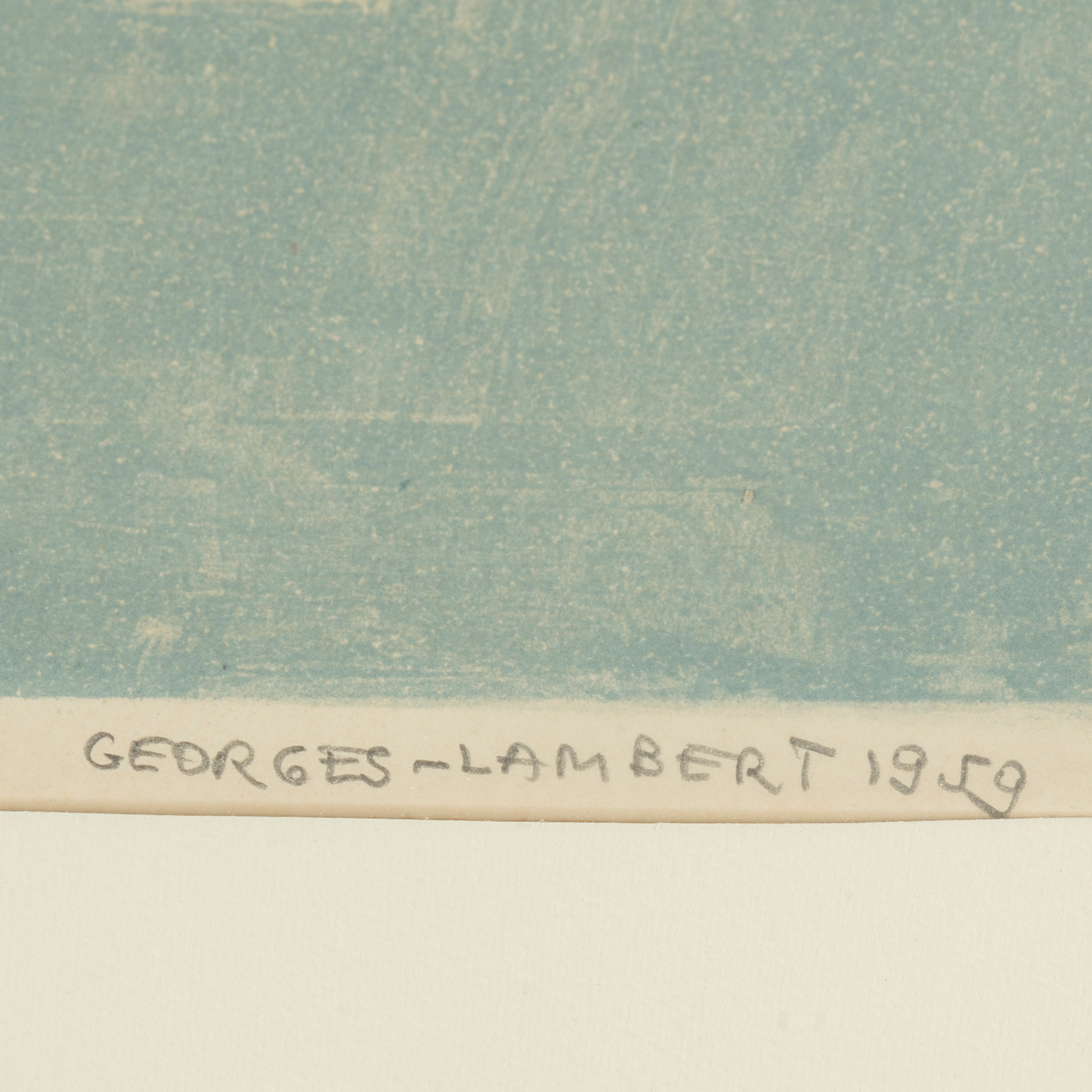 GEORGES LAMBERT, coloured lithograph, signed and dated 1959, no 63/100 ...