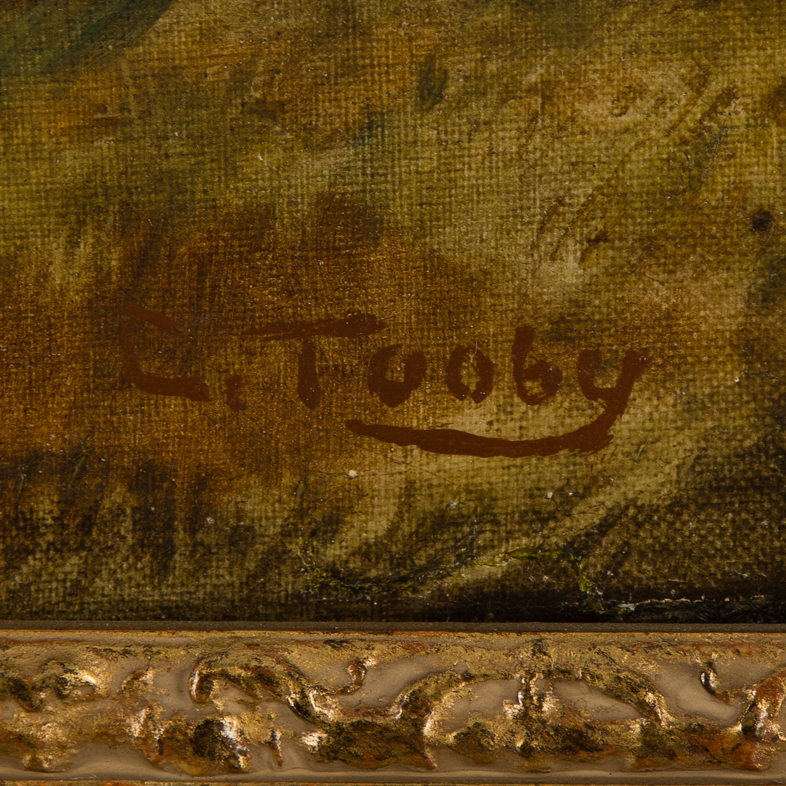 CHARLES RICHARD TOOBY, oil on canvas, signed. - Bukowskis