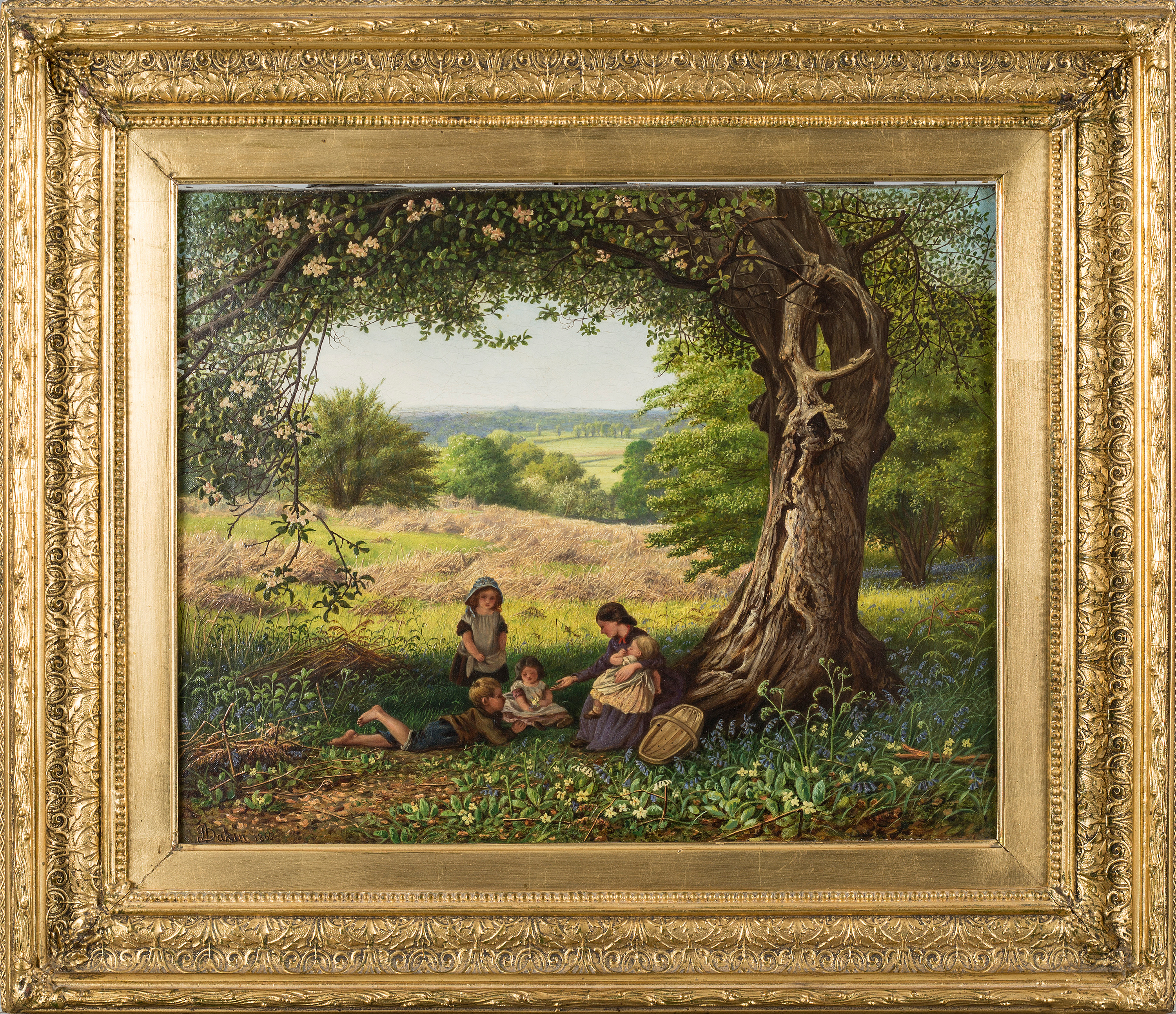 JOSEPH DAKIN, oil on canvas, signed and dated 1865. - Bukowskis