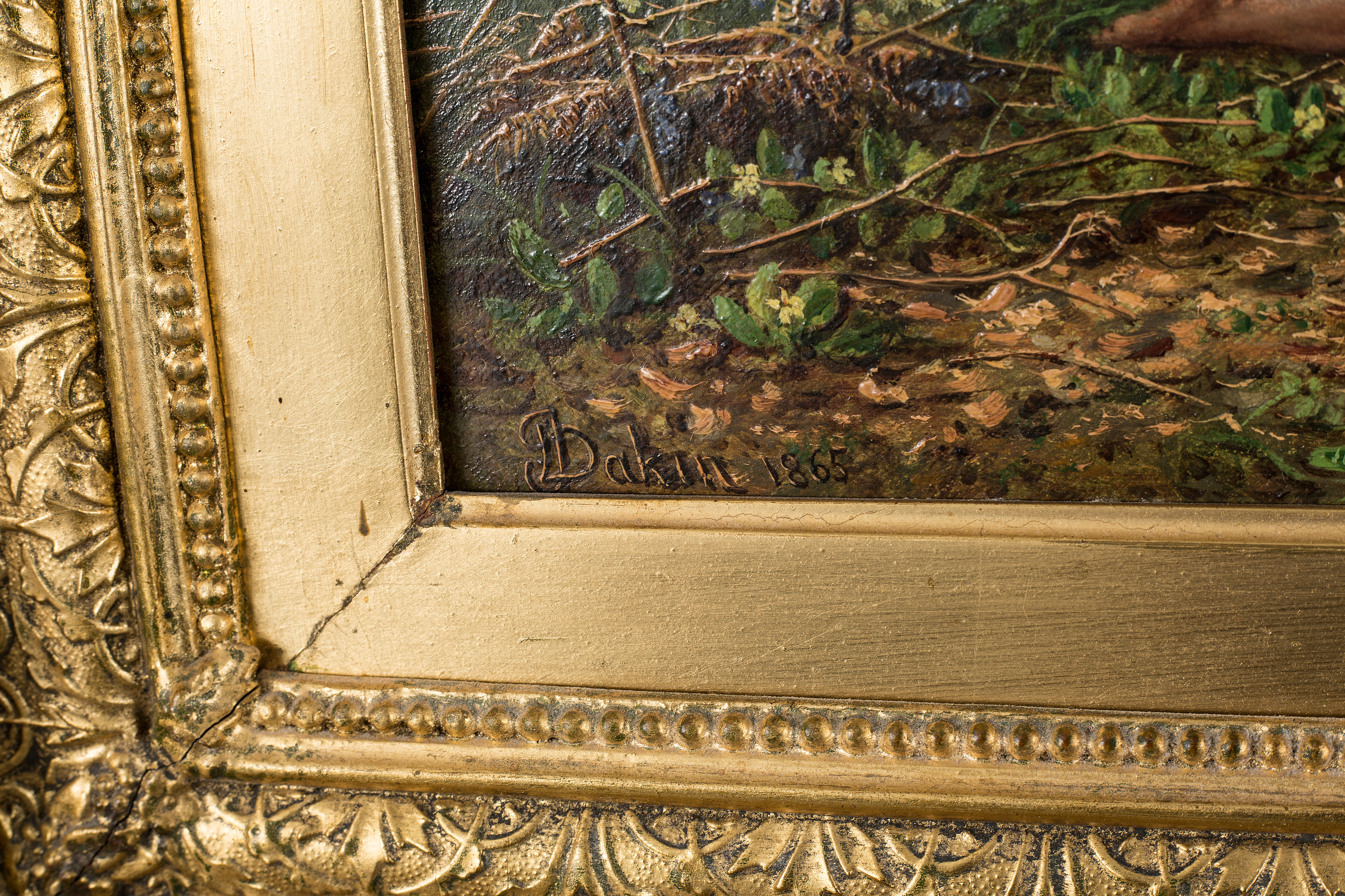 JOSEPH DAKIN, olja på duk, signerad och daterad 1865. - Bukowskis