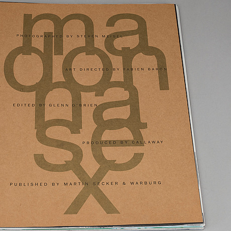 STEVEN MEISEL, "Madonna Sex", Book and CD. 1992. - Bukowskis