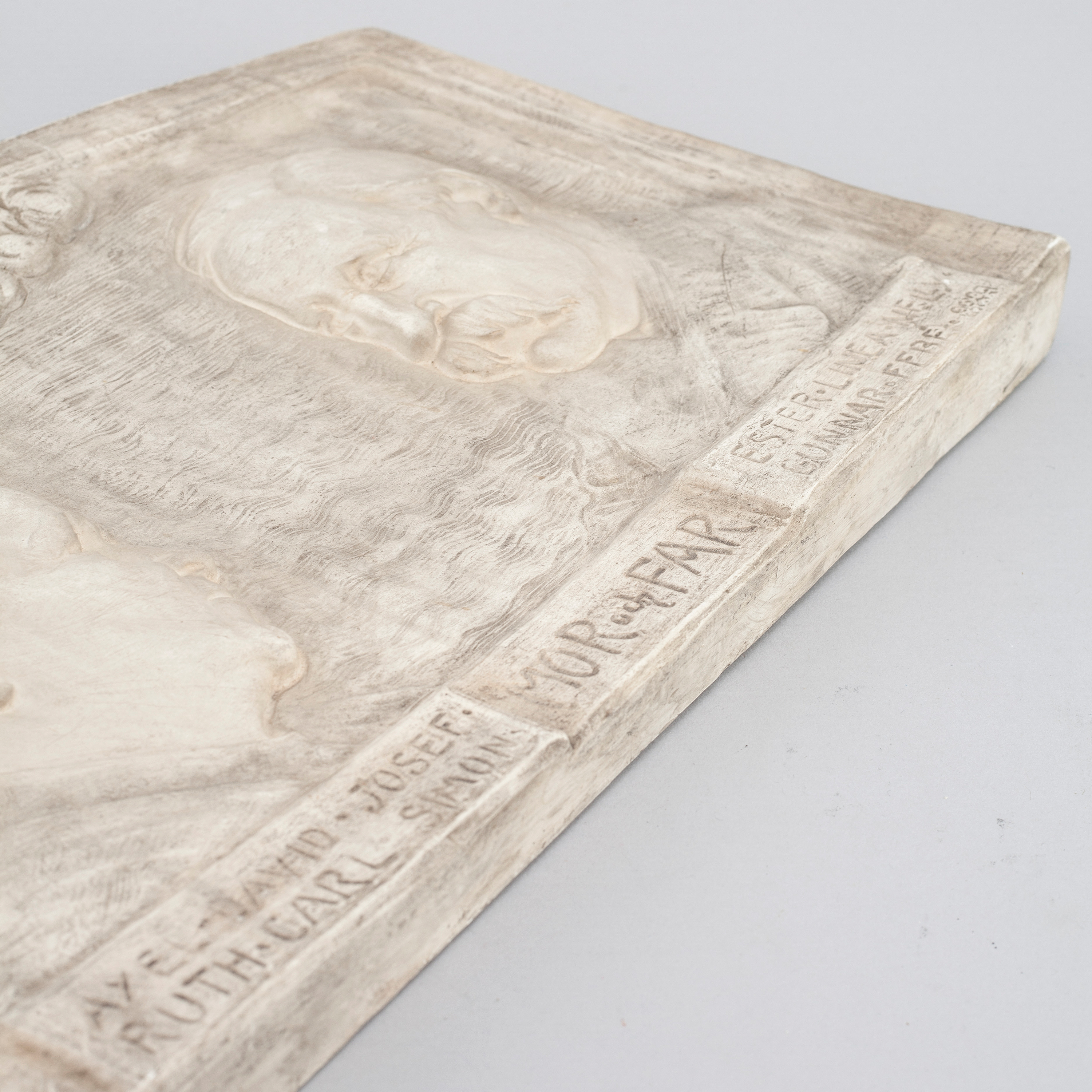 CARL CHRISTIAN CHRISTENSEN, wall plaque, plaster, signed and dated 1919 ...