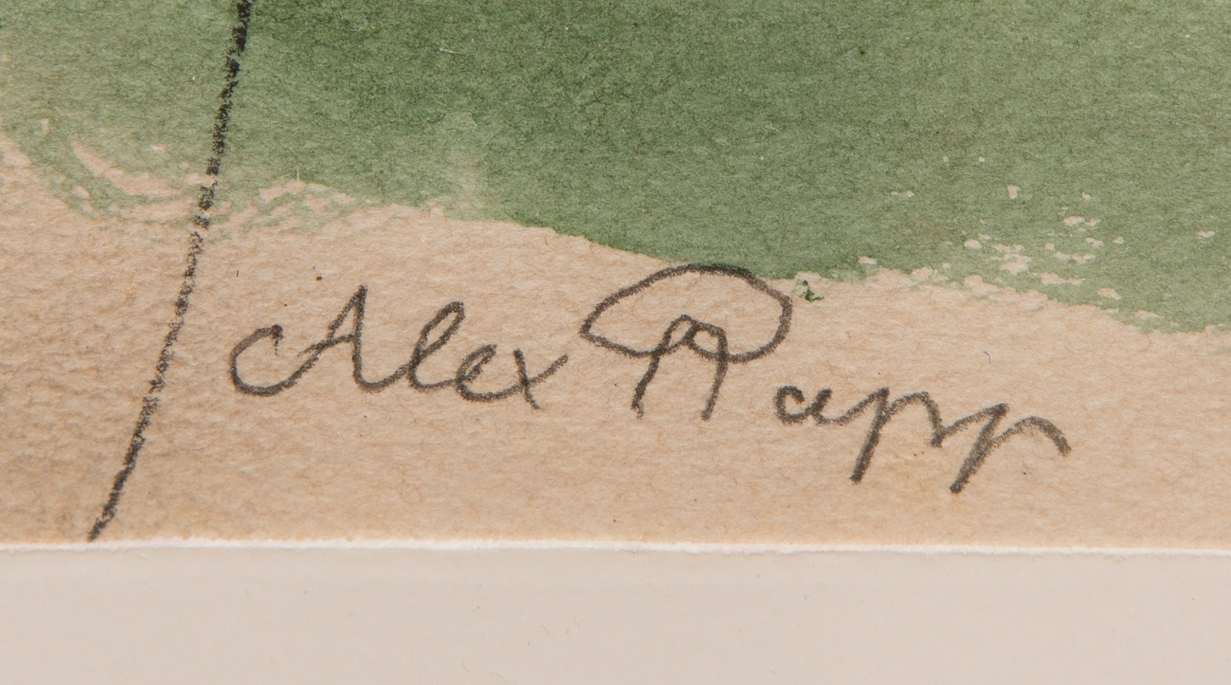 ALEX RAPP, Watercolour, signed. - Bukowskis